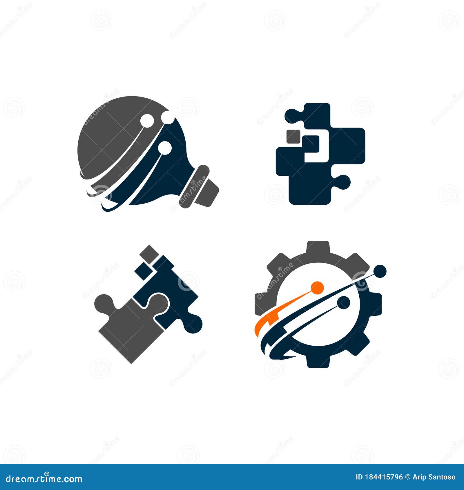Abstract Technology Innovation Design Vector Illustration Set Stock ...