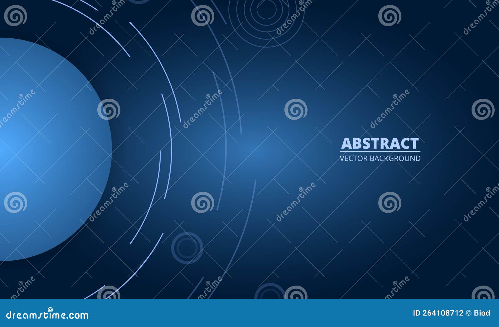 Abstract Technology Innovation Hi-tech Blue Background. Stock Vector ...