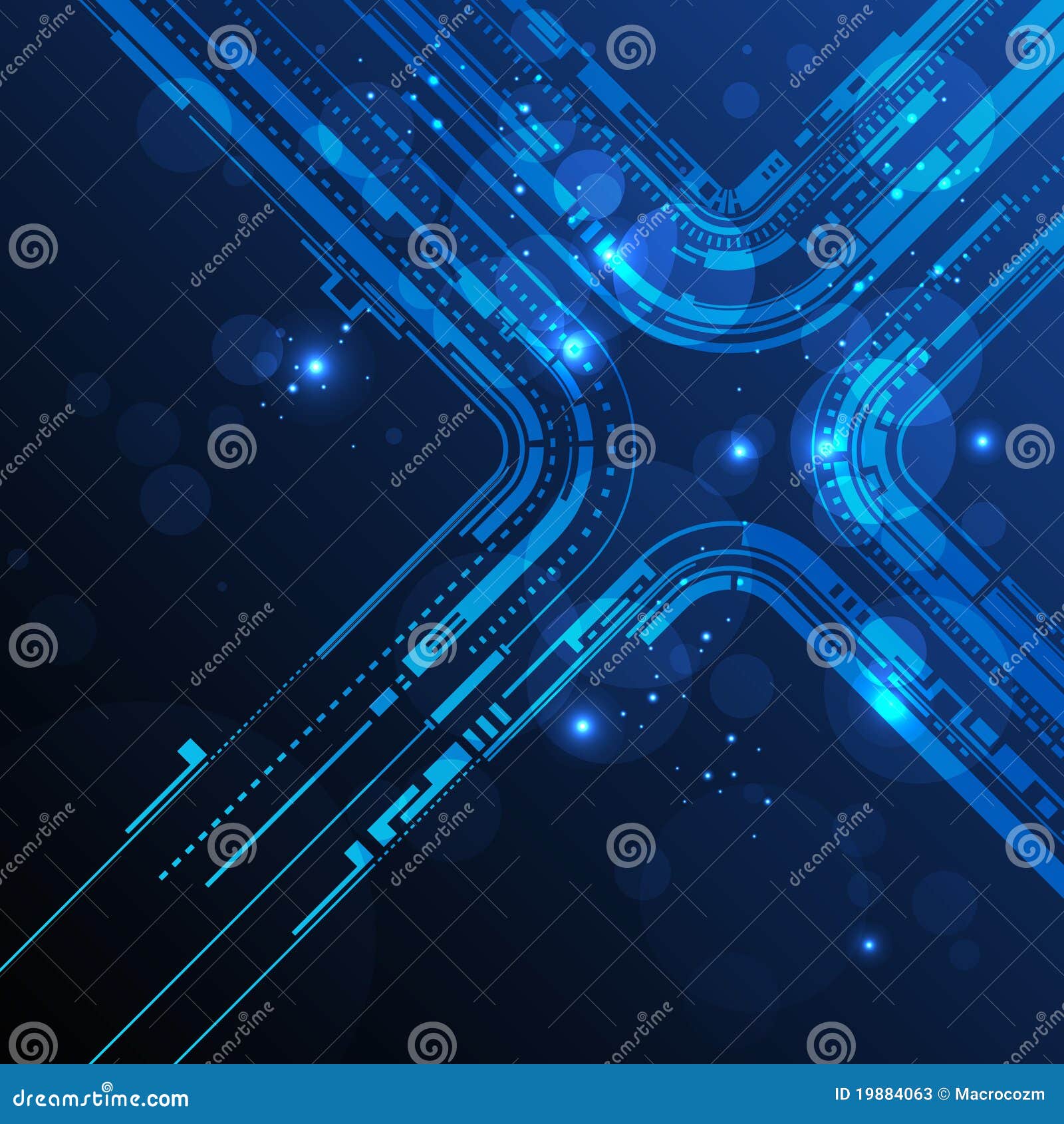 Abstract Technology Line Background Stock Vector - Illustration of ...