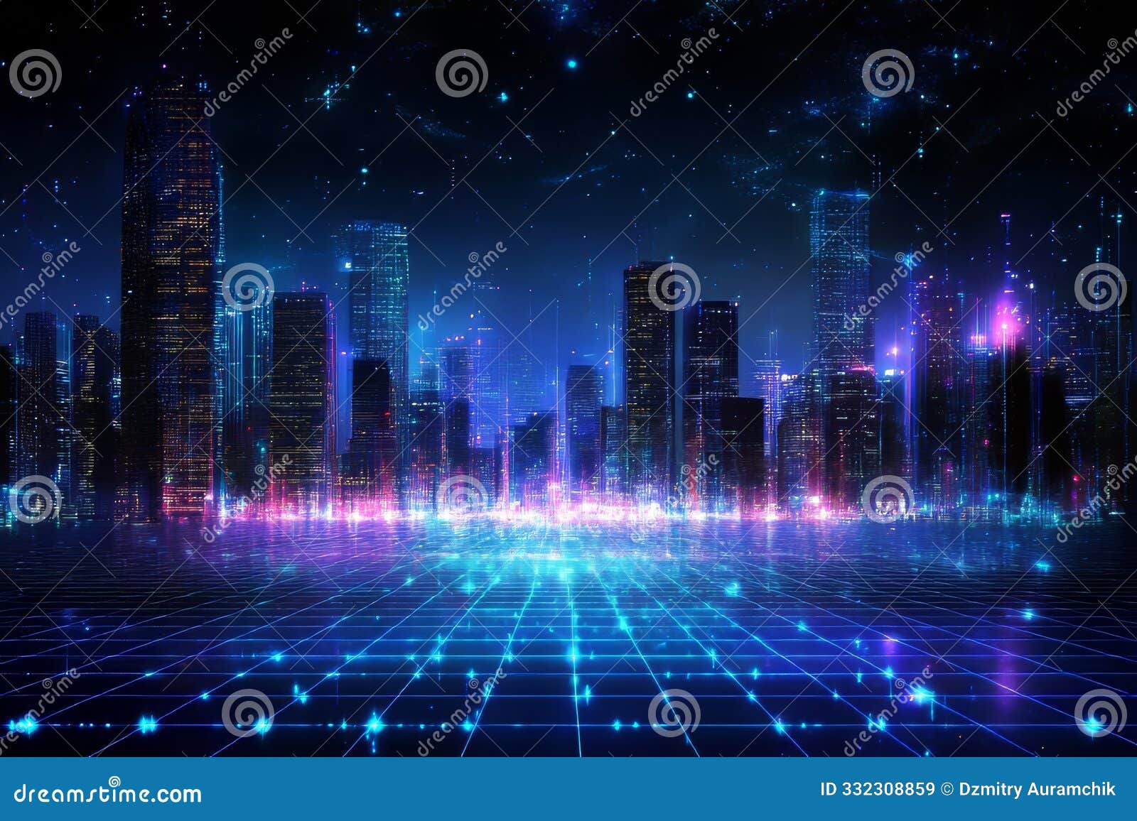 The Abstract Technology Lines Background Features the Intelligent ...