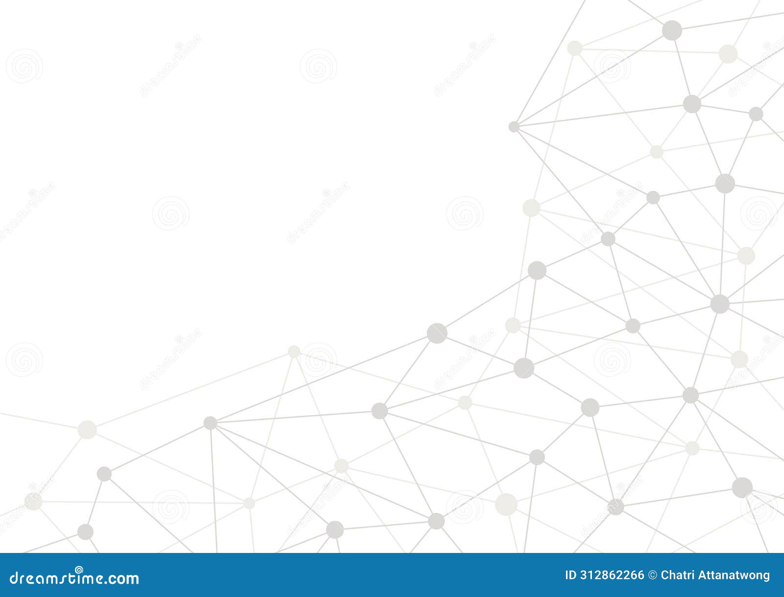 Abstract Technology Lines and Dots Connection Geometric Polygon Mesh ...