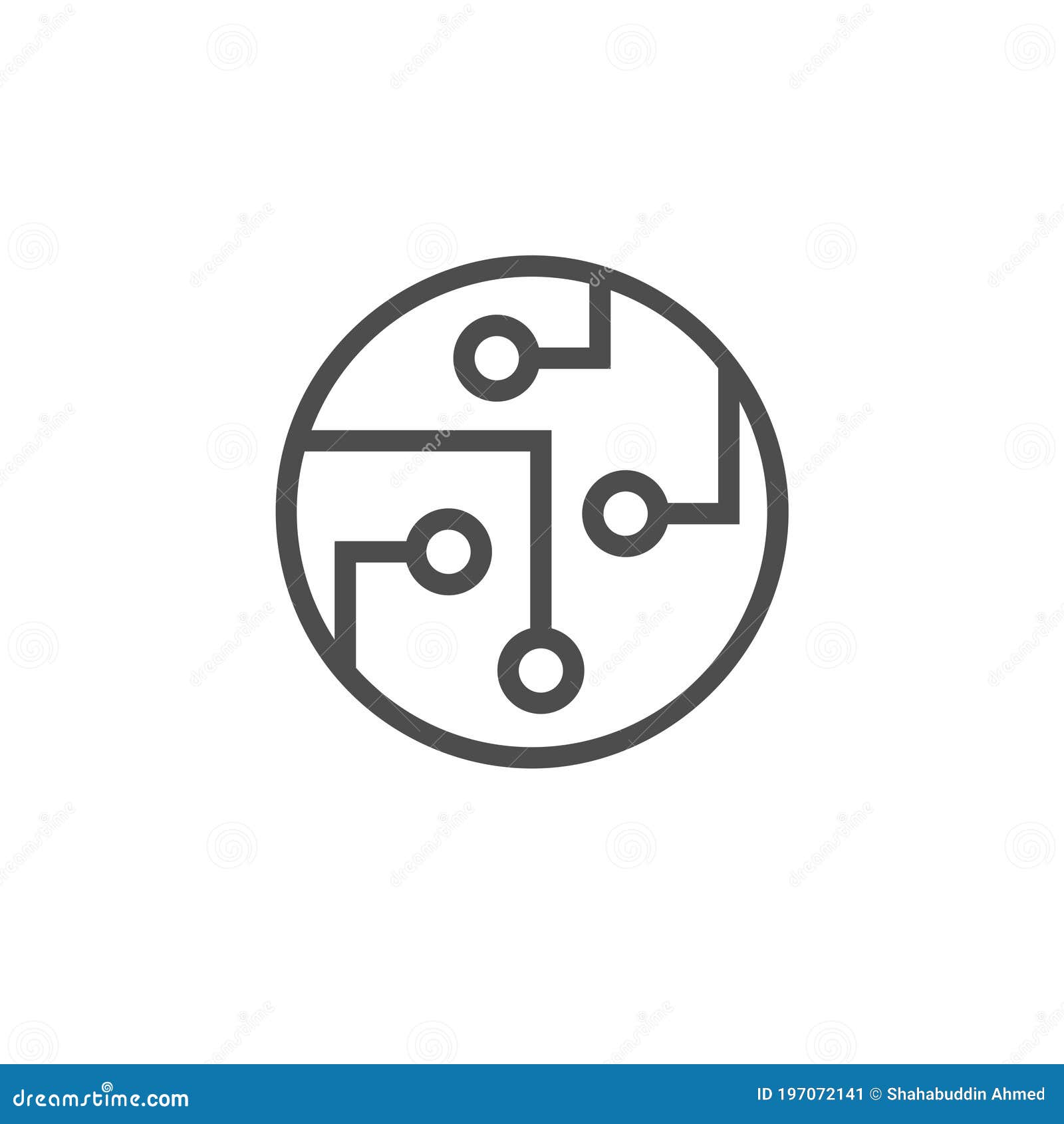 Abstract Technology Logo. Network, Internet, Computer Logo or Icon ...