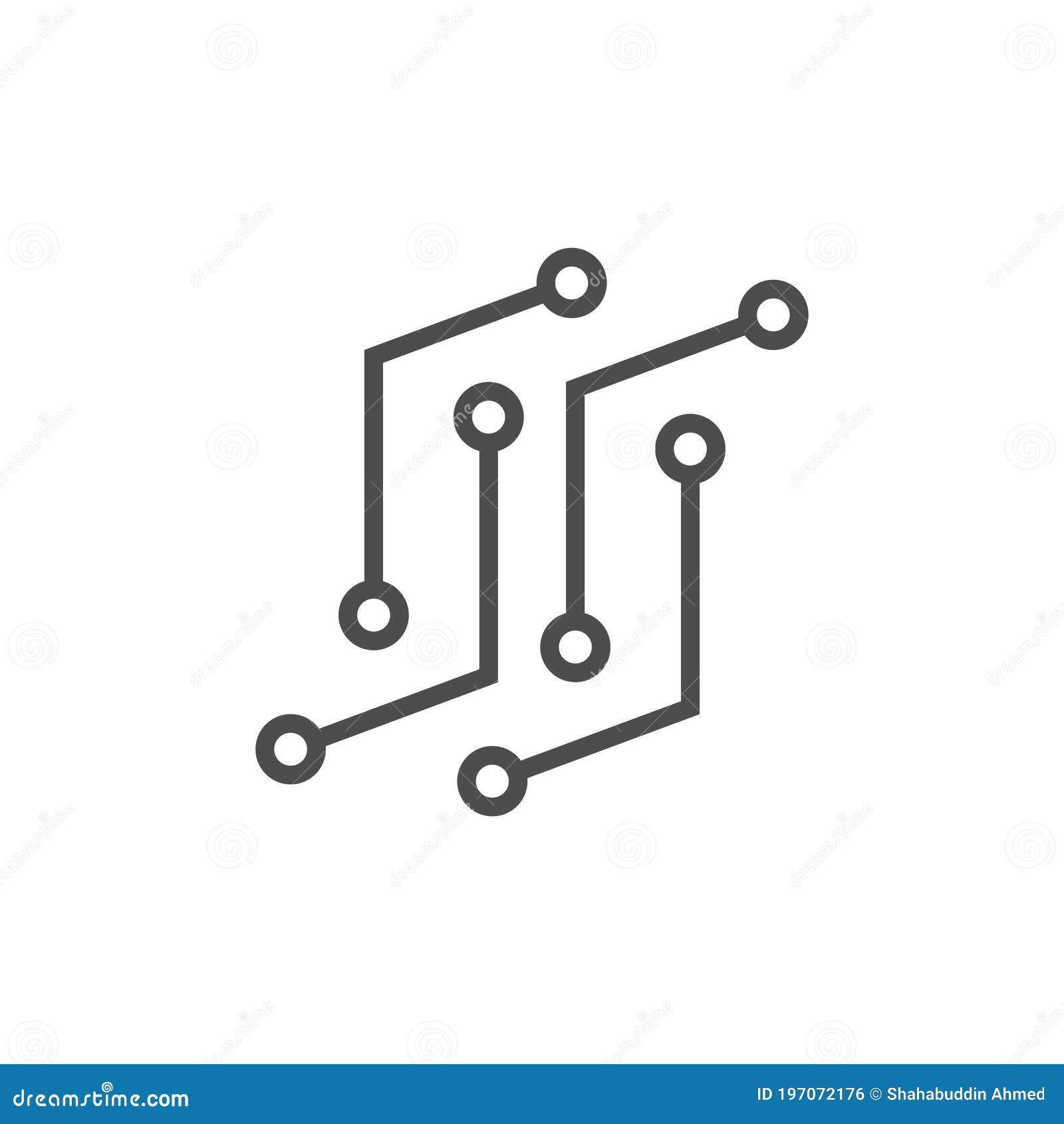 Abstract Technology Logo. Network, Internet, Computer Logo or Icon ...