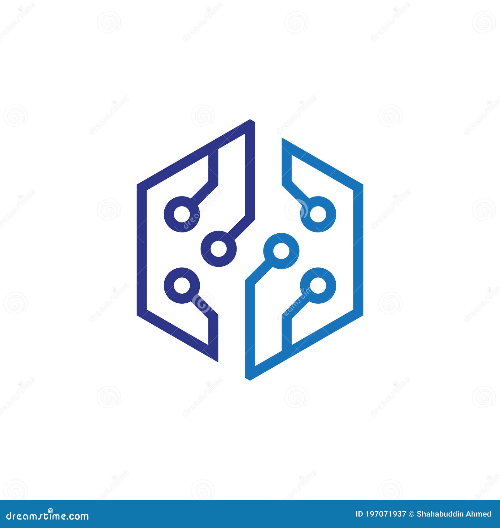 Abstract Technology Logo. Network, Internet, Computer Logo or Icon ...