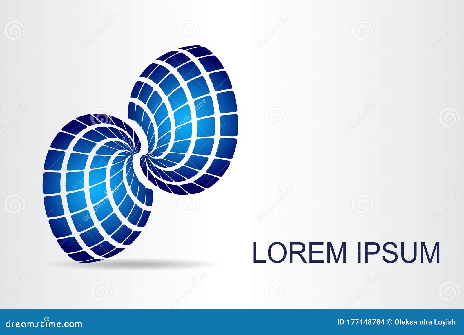 Abstract Technology Logo Stylized Spherical Surface with Abstract ...