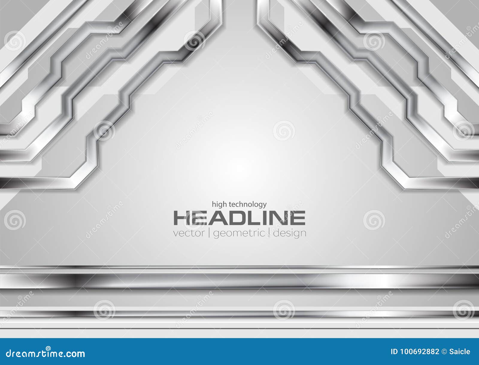 Abstract Technology Metal Vector Background Stock Vector - Illustration ...