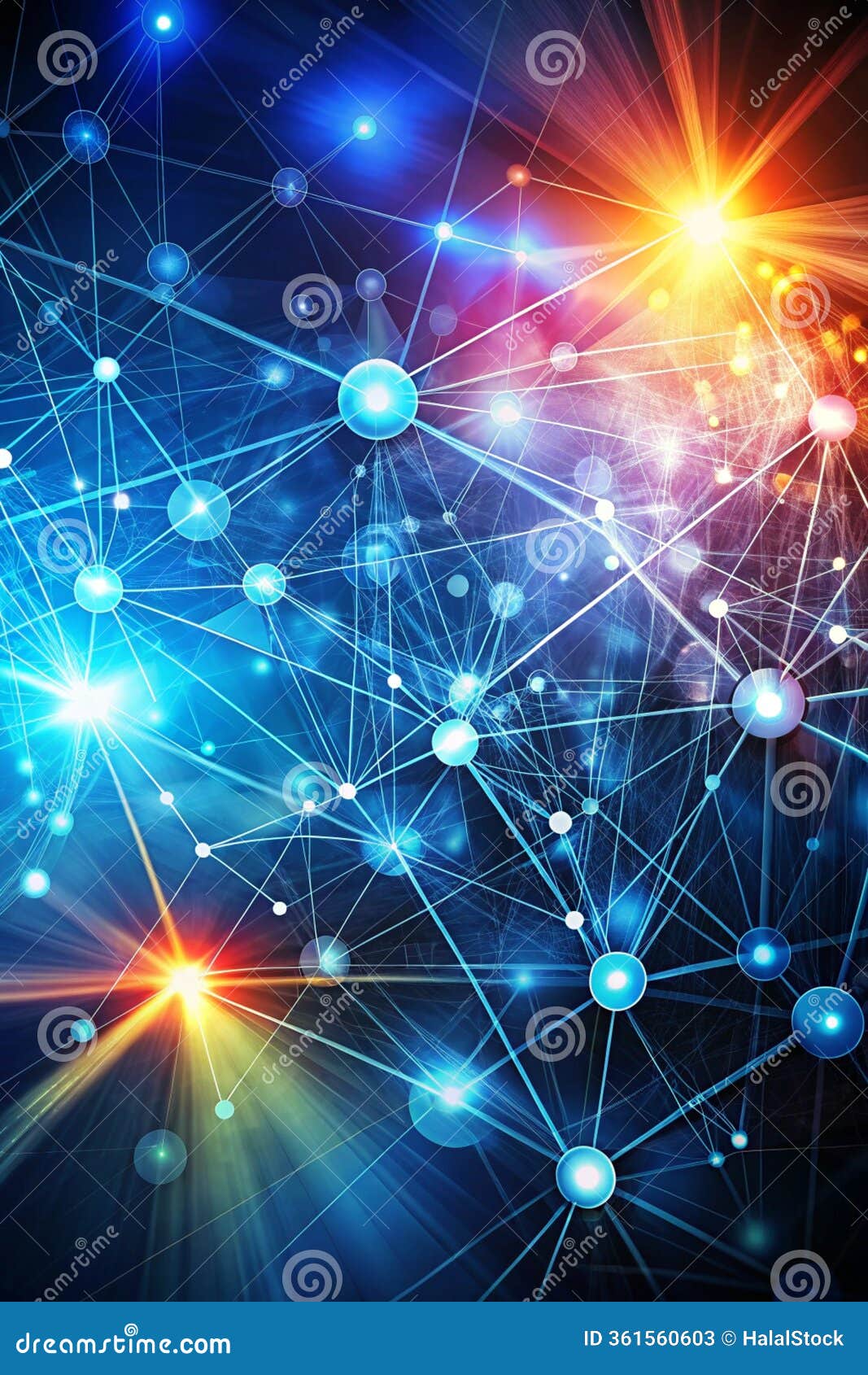 Abstract Technology Network Background Stock Illustration ...