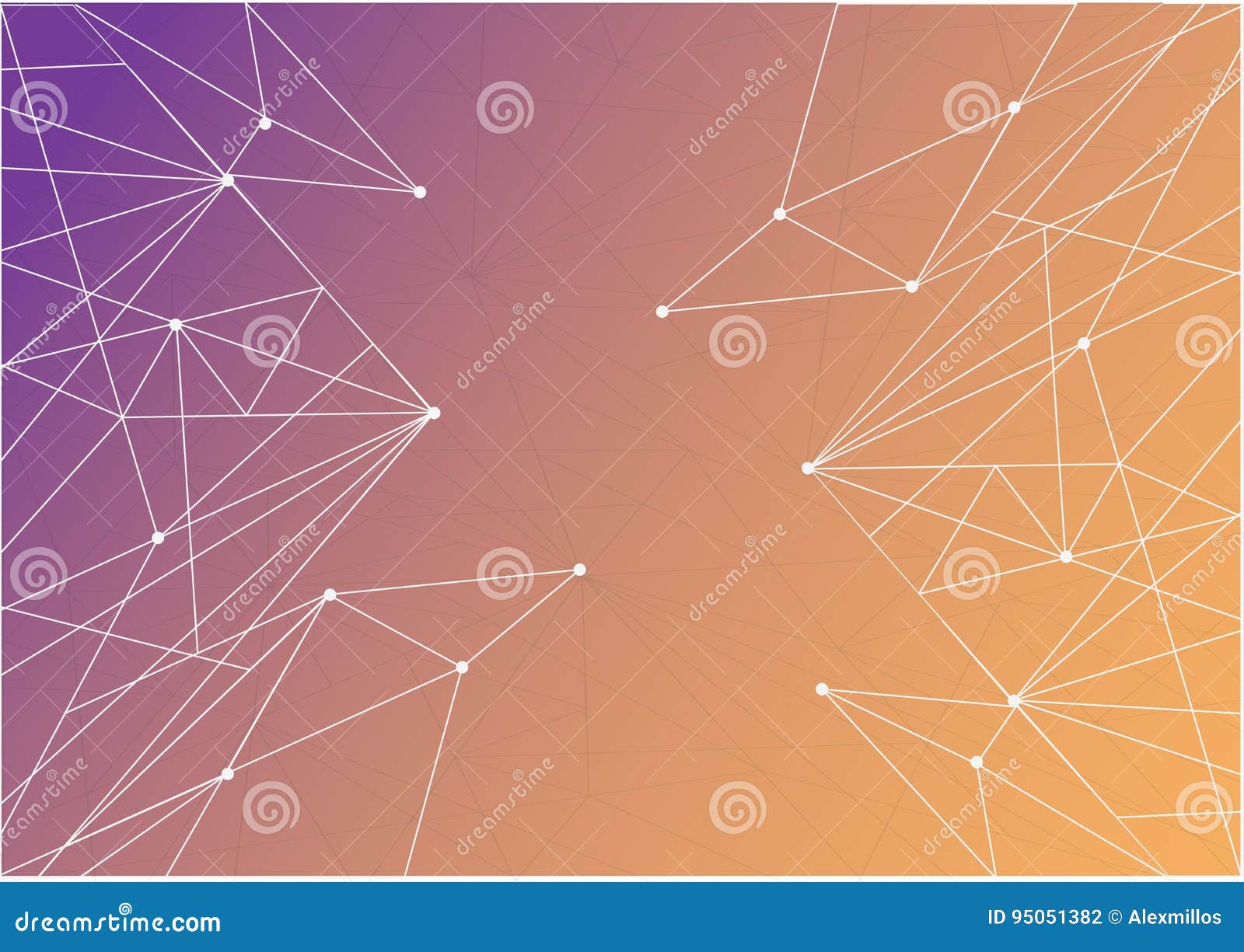 Abstract Technology Network Diagram Link. Stock Illustration ...