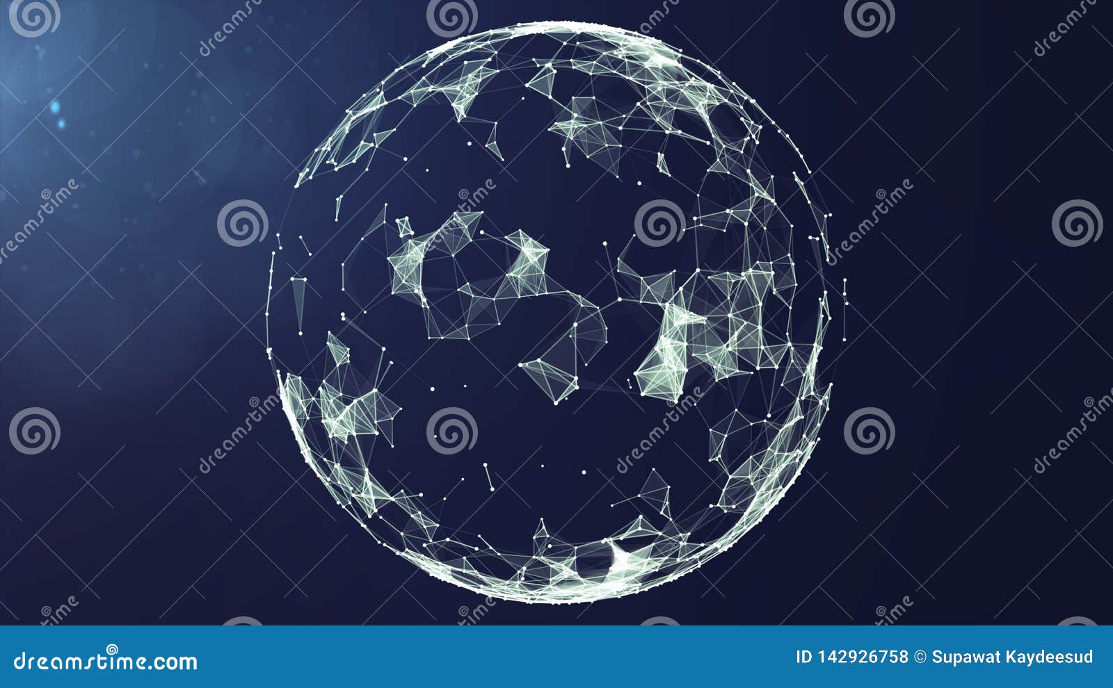 Abstract Technology Network Stock Illustration - Illustration of atom ...