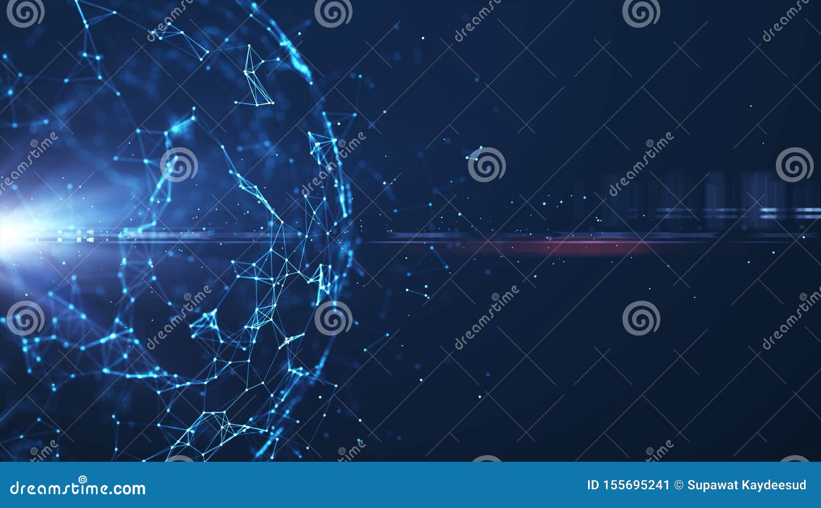 Abstract Technology Network Stock Illustration - Illustration of ...