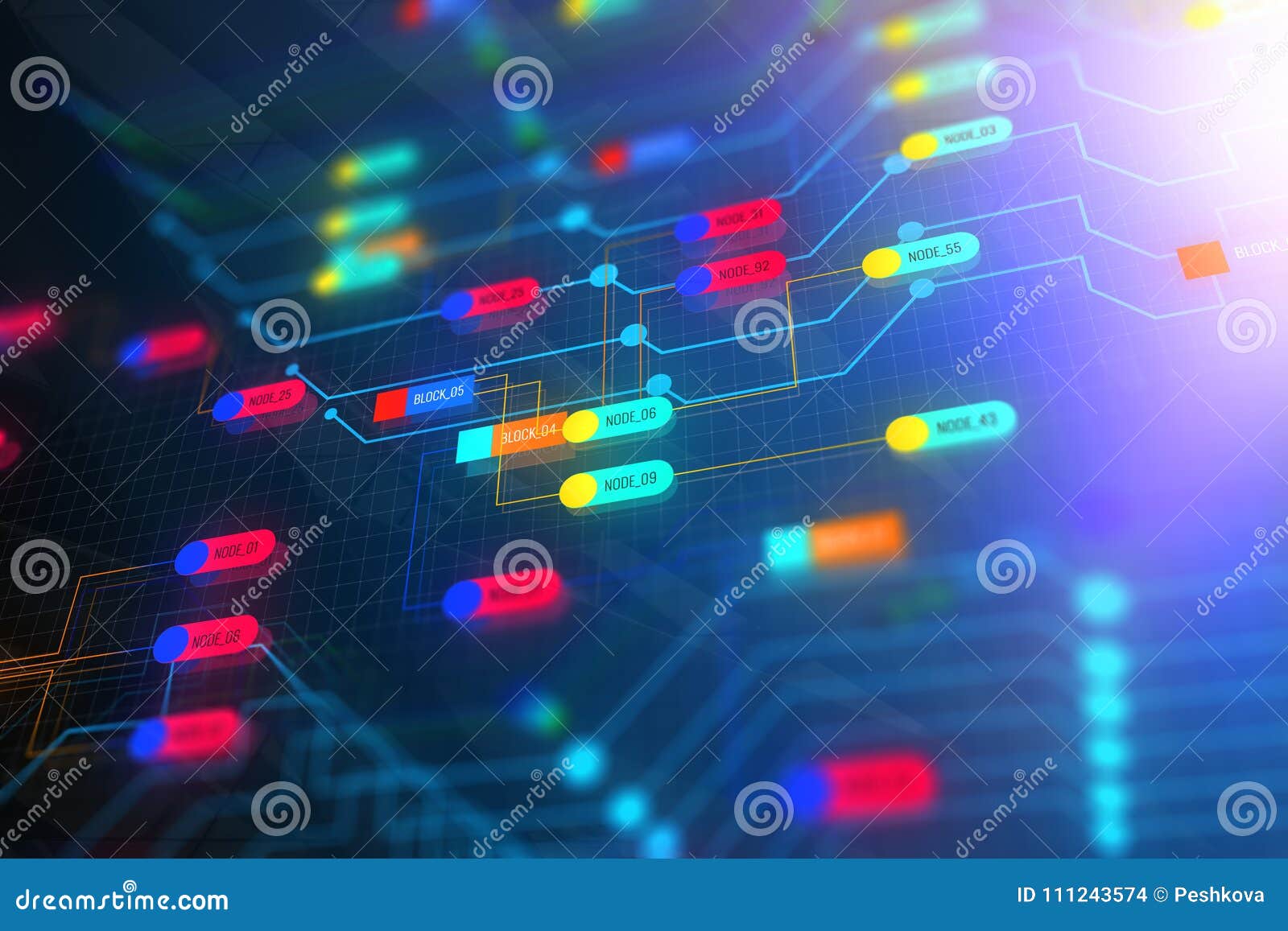 Abstract Technology Node Backdrop Stock Photo - Image of connect ...