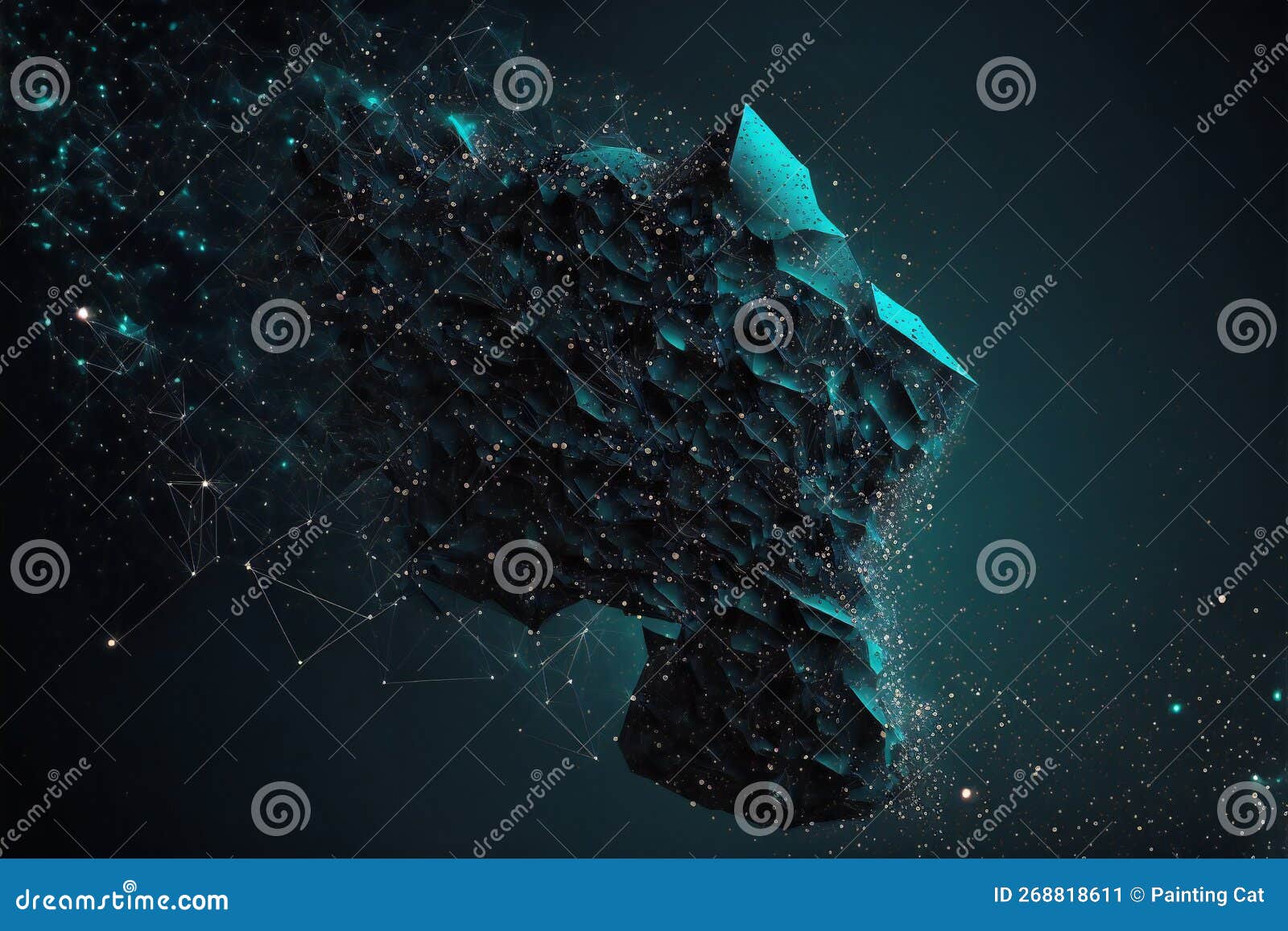 Abstract Technology Particles Mesh Background, Abstract Background ...
