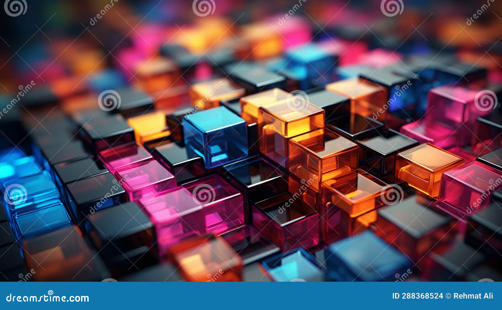 Abstract Technology Particles Mesh Background 3d Rendering Stock ...