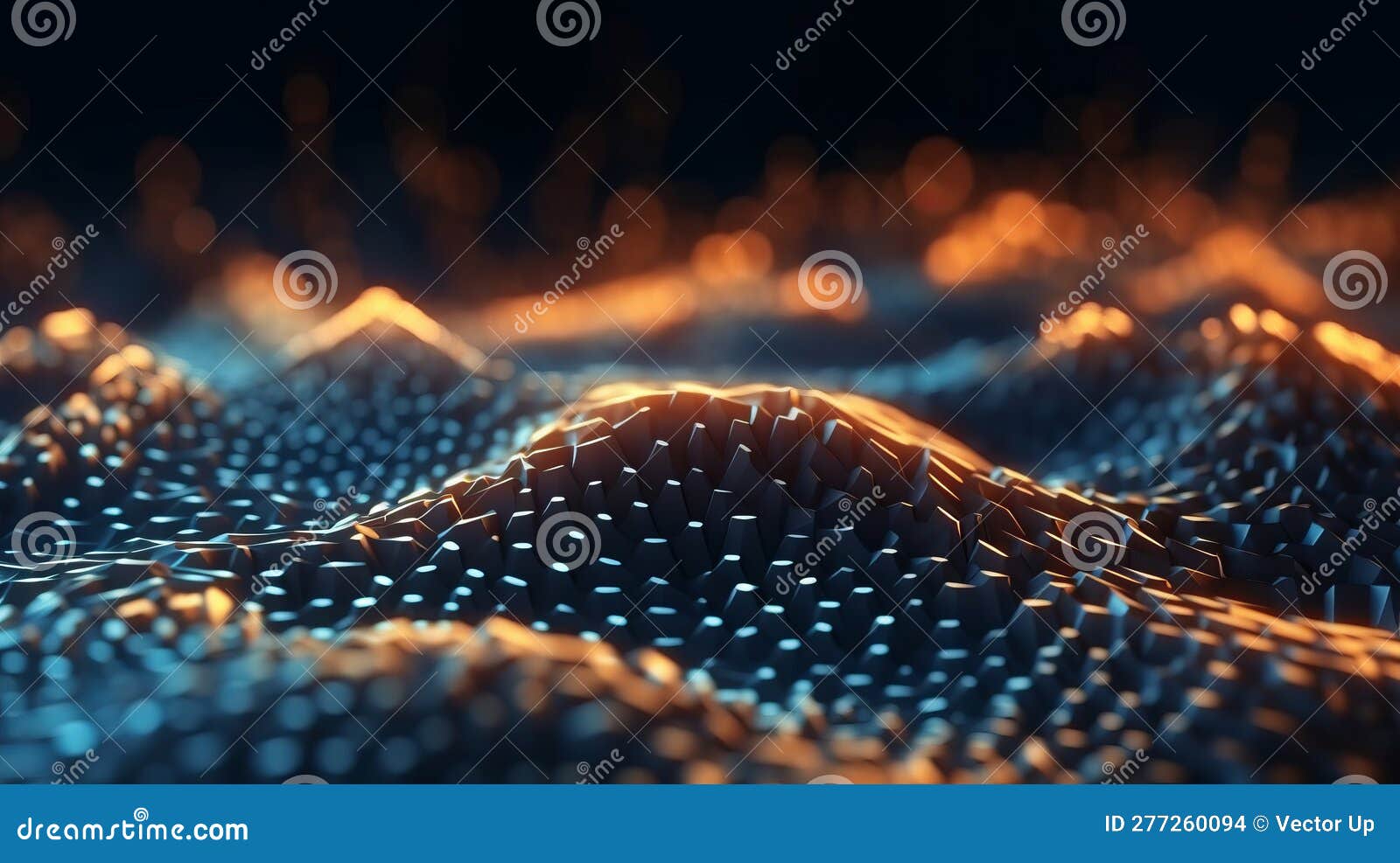 Abstract Technology Particles Mesh Background. Generative AI Stock ...