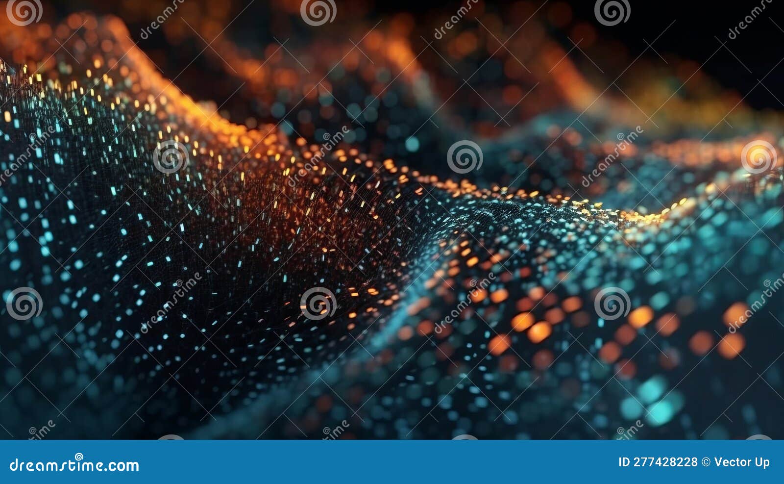 Abstract Technology Particles Mesh Background. Generative AI Stock ...