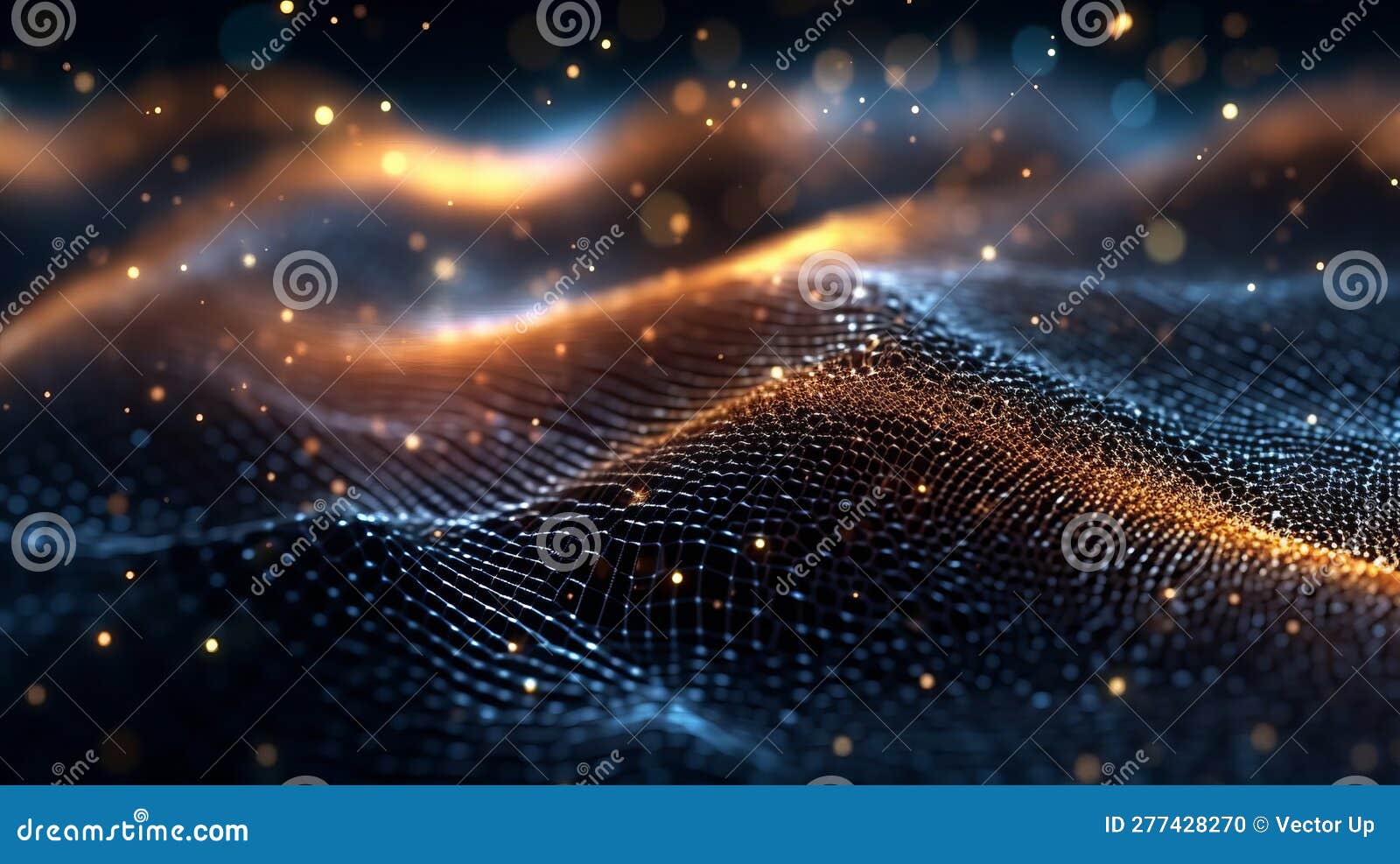 Abstract Technology Particles Mesh Background. Generative AI Stock ...
