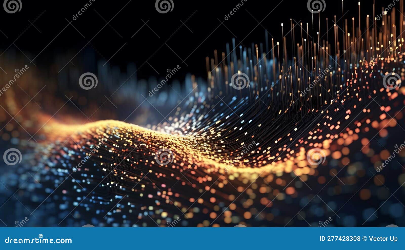 Abstract Technology Particles Mesh Background. Generative AI Stock ...