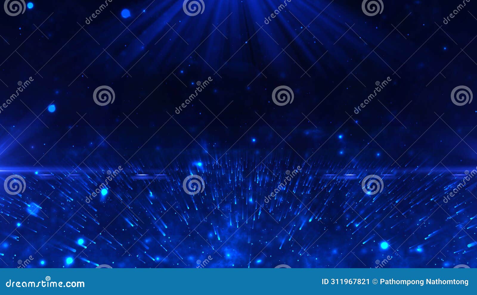 Abstract Technology Particles Wave with Light Flare Digital Background ...