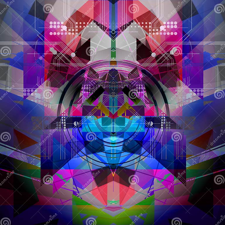 Abstract Technology Pattern Illustration Stock Illustration ...