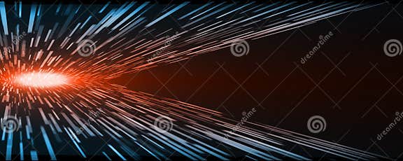 Abstract Technology Perspective Rectangle Movement Warp Speed with ...