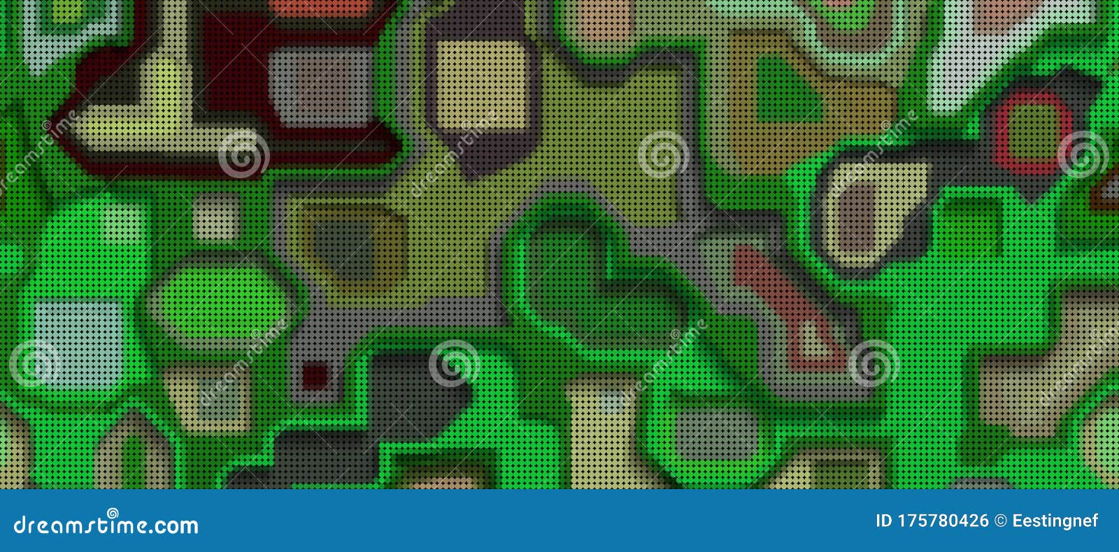 Abstract Technology Pixel Background. Vector Colorful Illustration ...