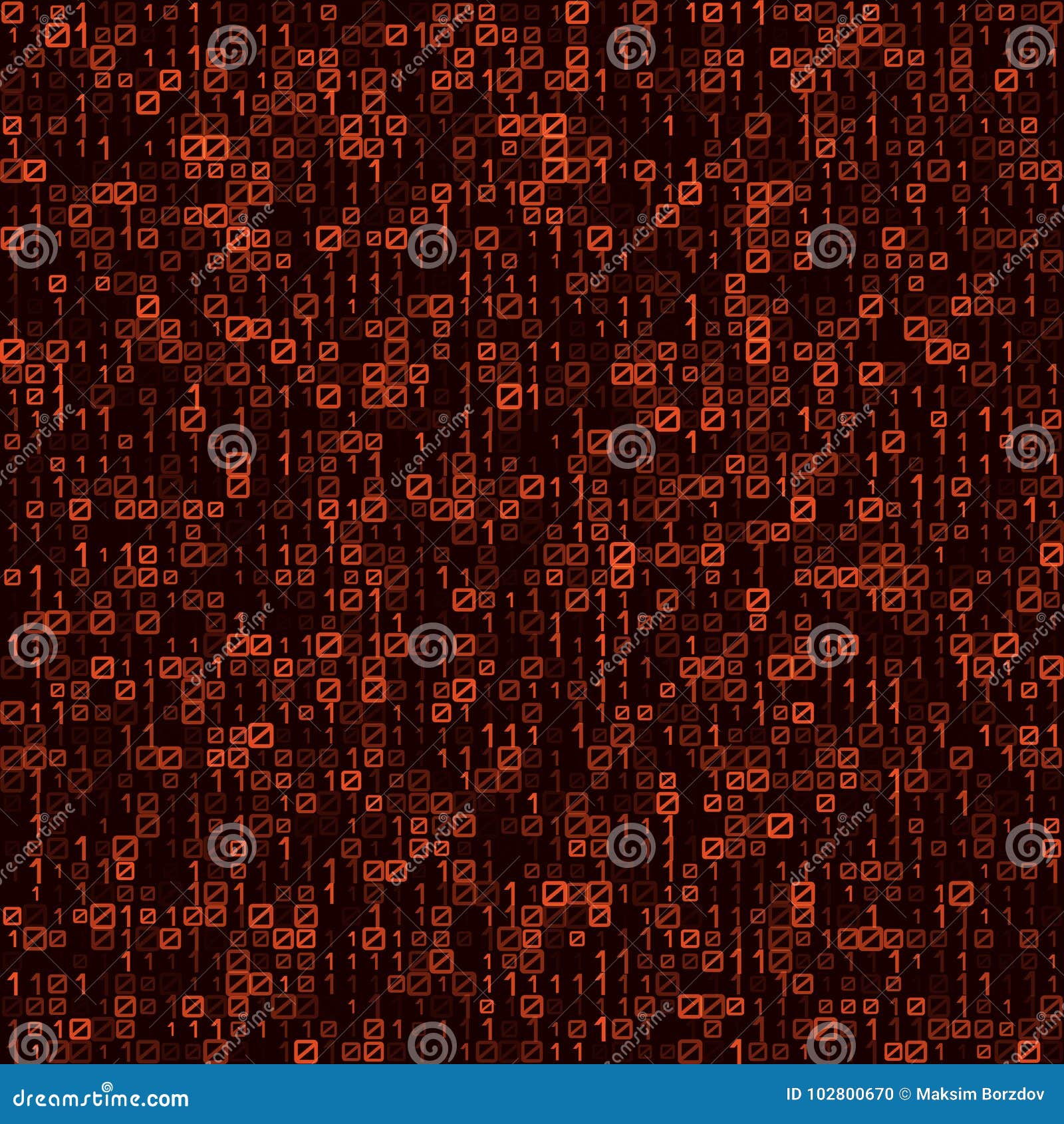 Abstract Technology Red Seamless Background. Stock Vector ...