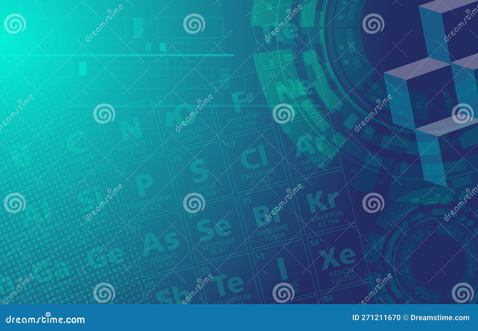 Abstract Technology Chemistry and Science Background Stock Vector ...