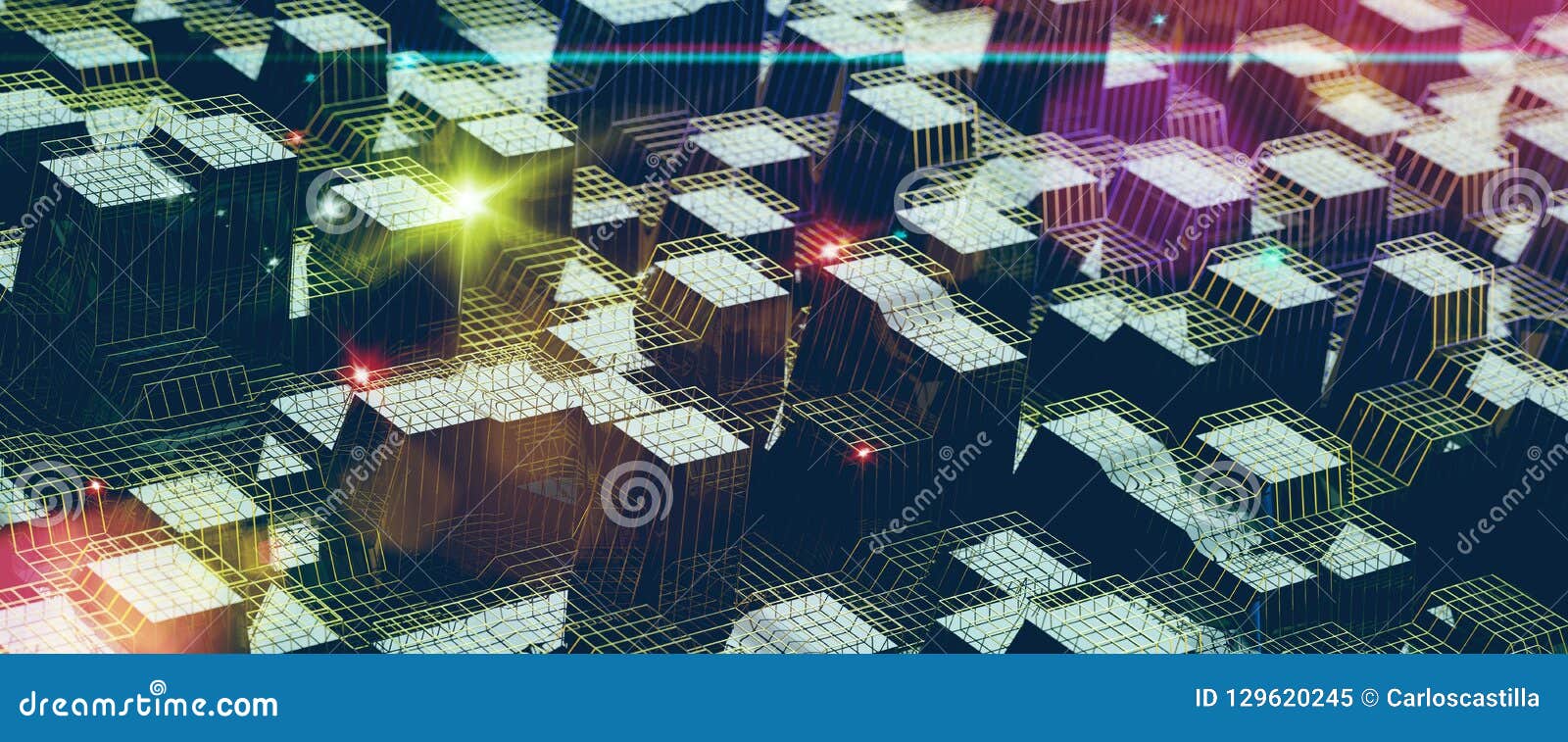 Abstract Technology and Science Background. Information and Data Stock ...