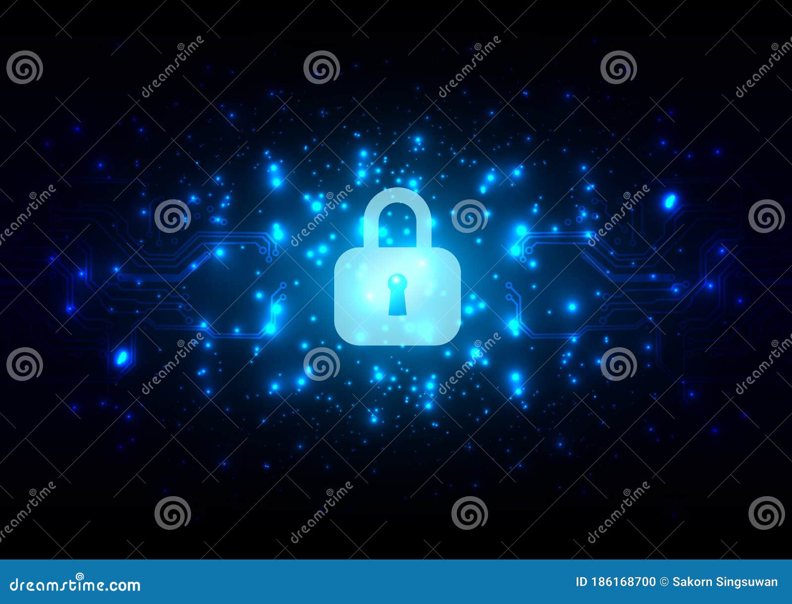 Abstract Technology Security Design Concept Background, Vector ...