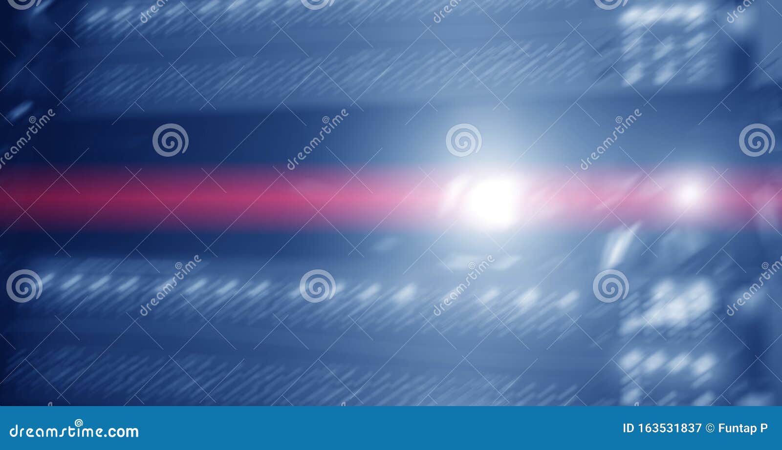 Abstract Technology Server Blurred Background. Internet ...