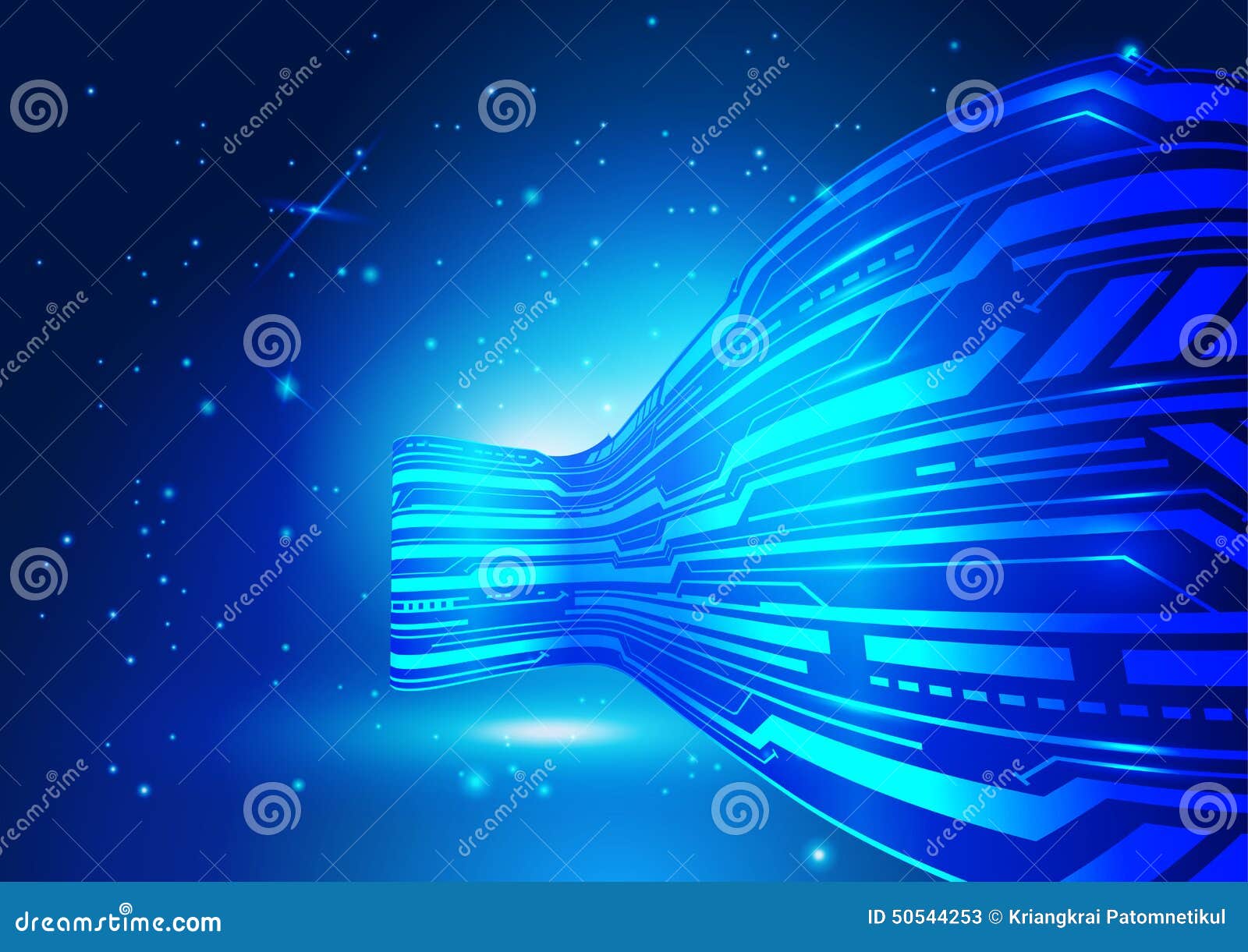 Abstract Technology Space Background Stock Vector - Illustration of ...