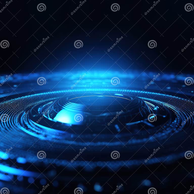 Abstract Technology Spotlight Blue Backgrounds with Spotlight. Stock ...