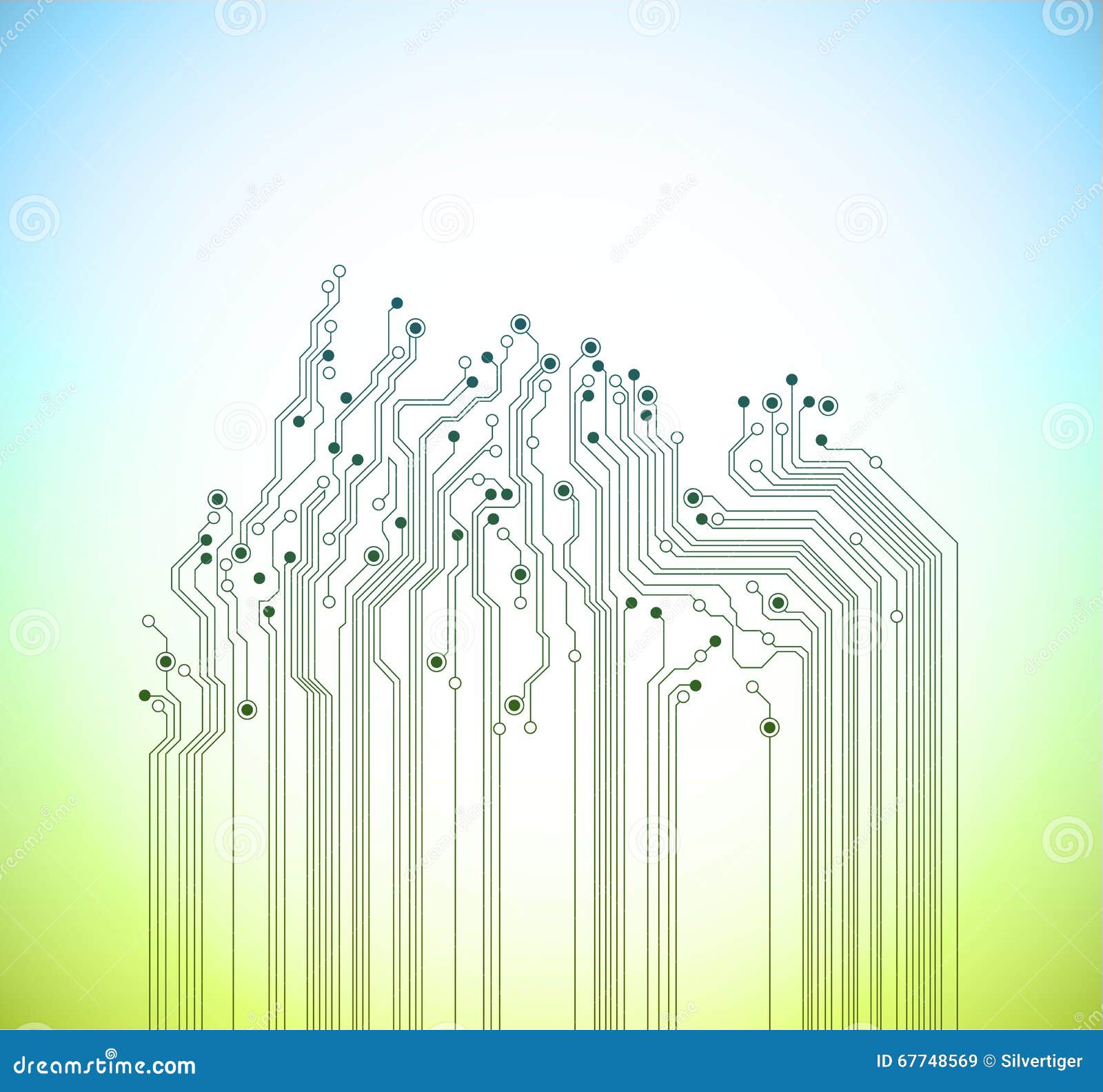 Abstract Technology Spring Vector Background Stock Vector ...