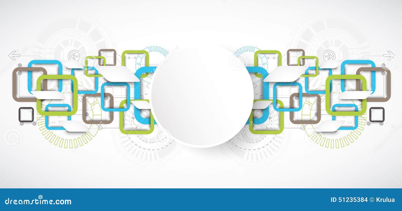 Abstract Technology Square Background Stock Vector - Illustration of ...