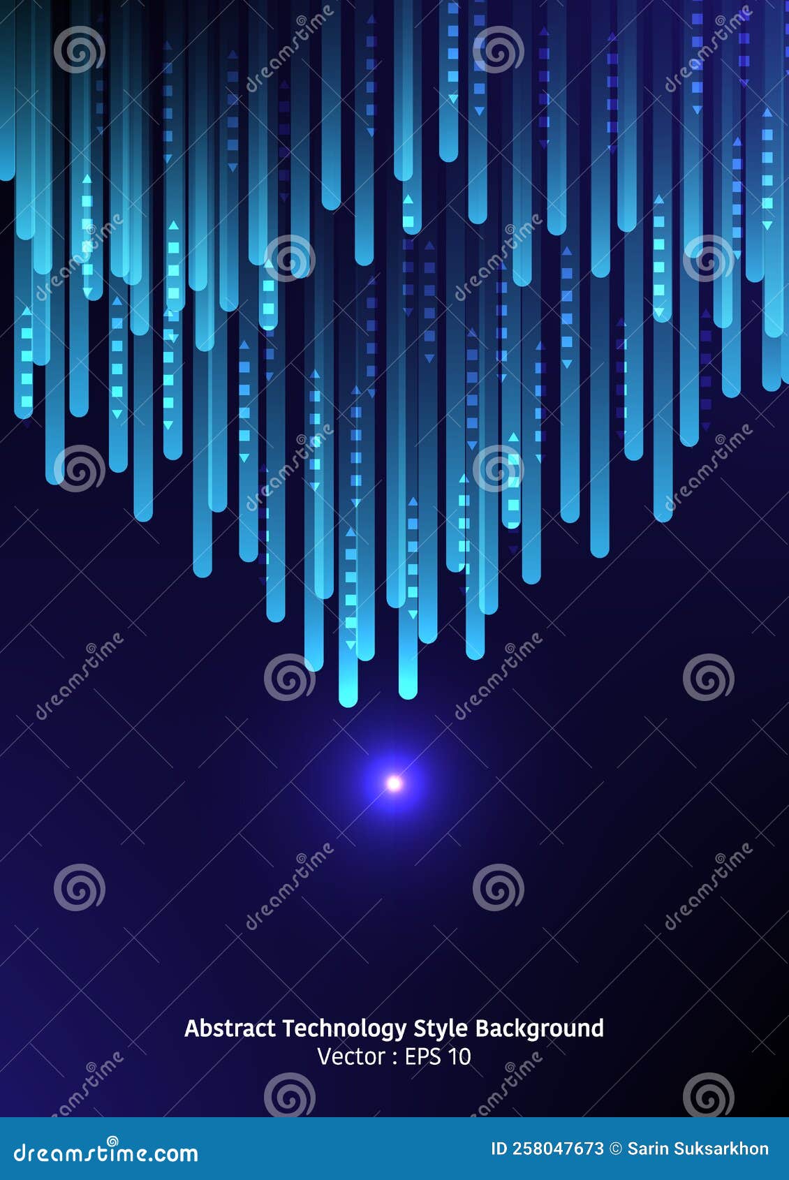 Abstract Technology Style Background, Theme of Digital Data Fiber Line ...