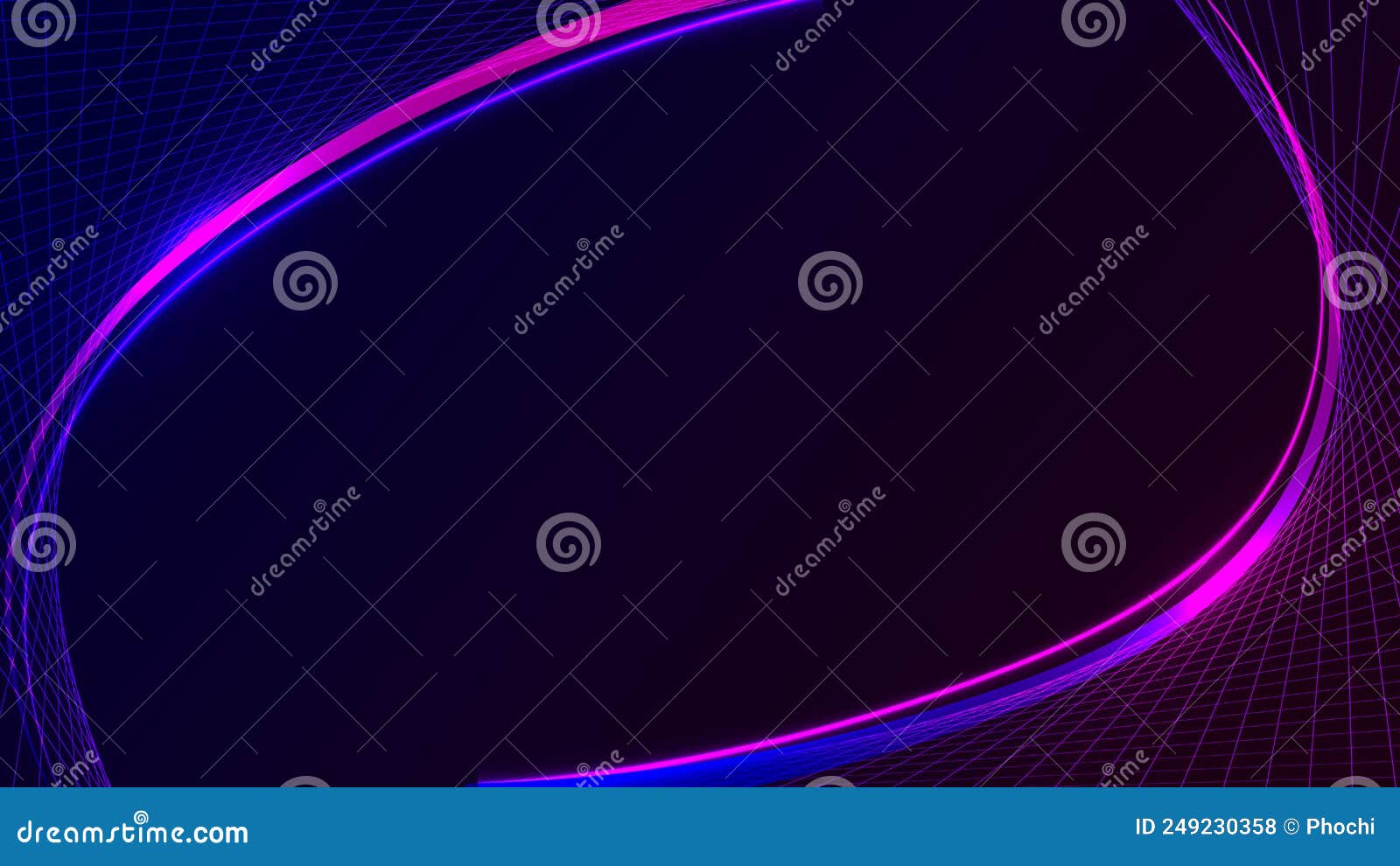 Abstract Technology Template Blue and Pink Grid Lines with Neon ...