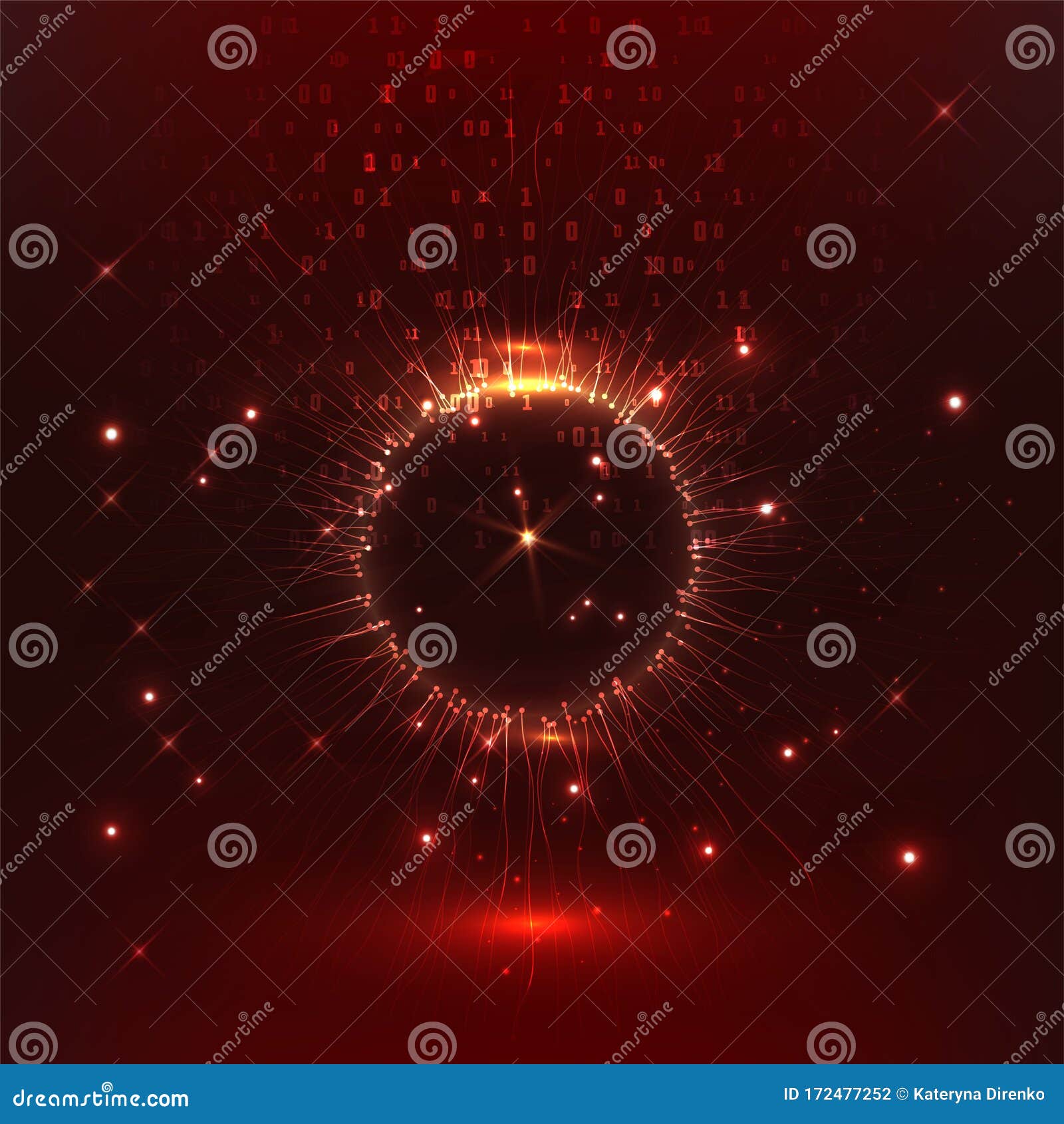 Abstract Technology Theme Vector Background. Eps10 Dark Art ...