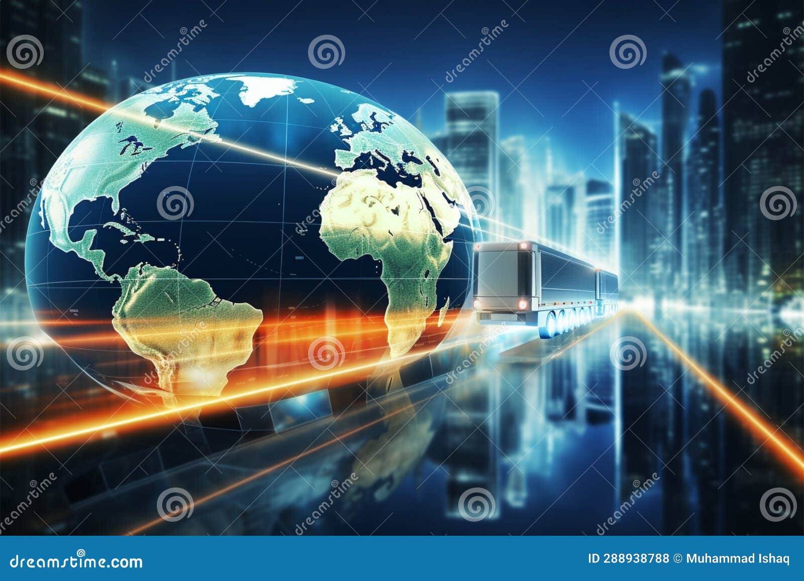 Abstract Technology Transportation Backgrounds for Global ...