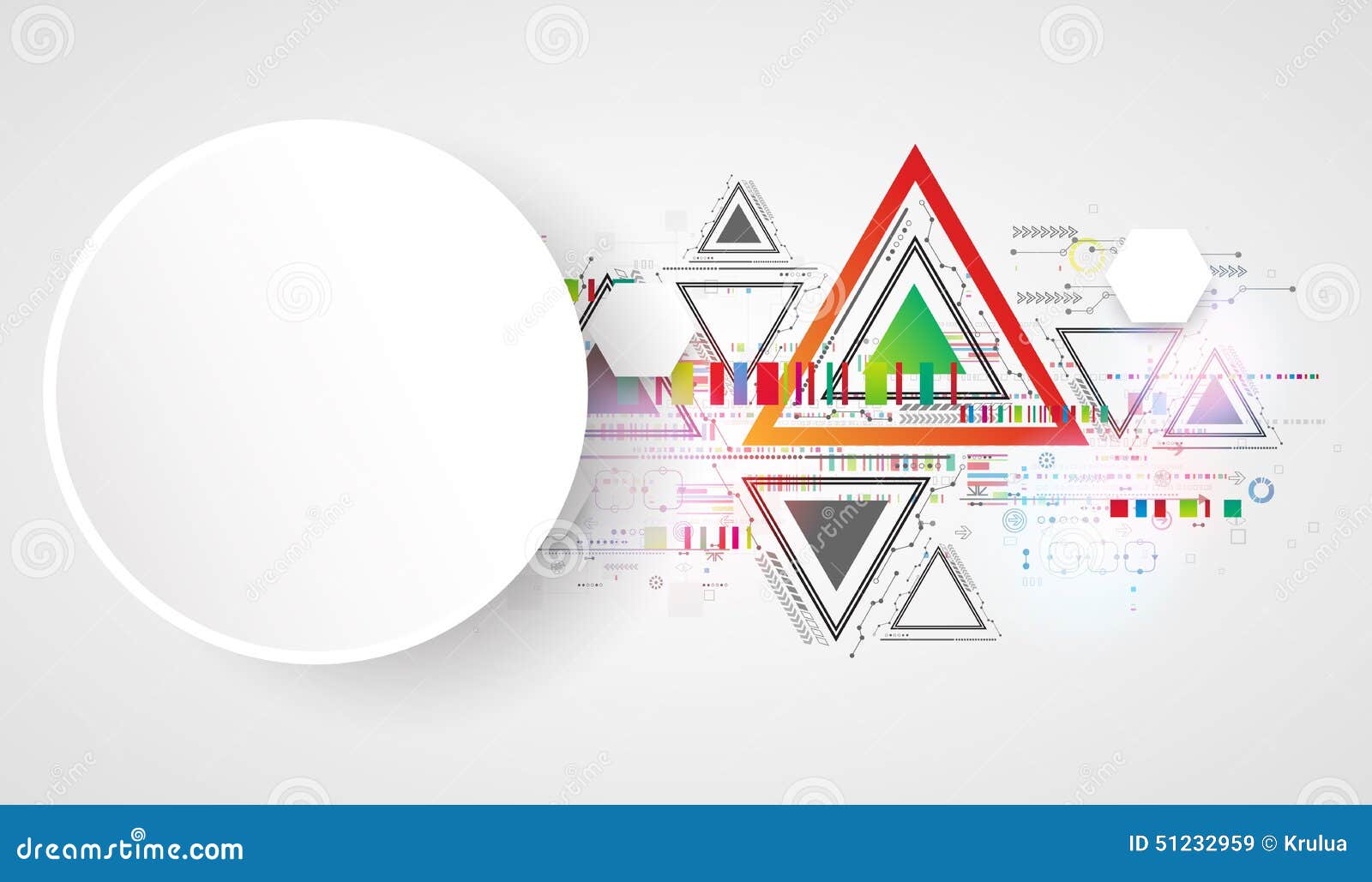 Abstract Technology Triangle Background. Stock Vector - Illustration of ...