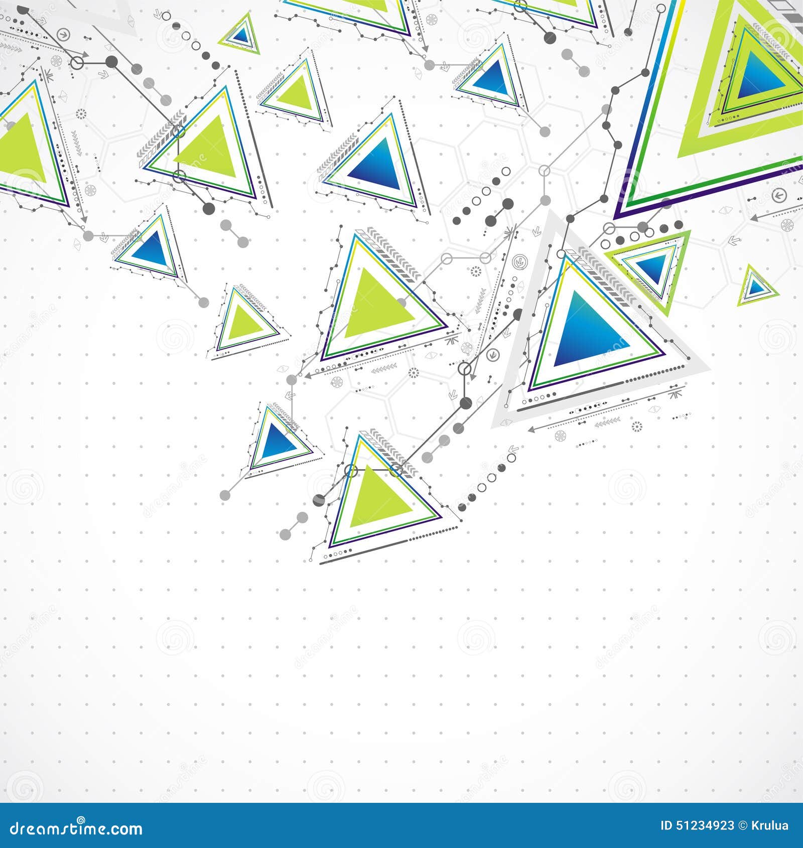 Abstract Technology Triangle Background. Stock Vector - Illustration of ...