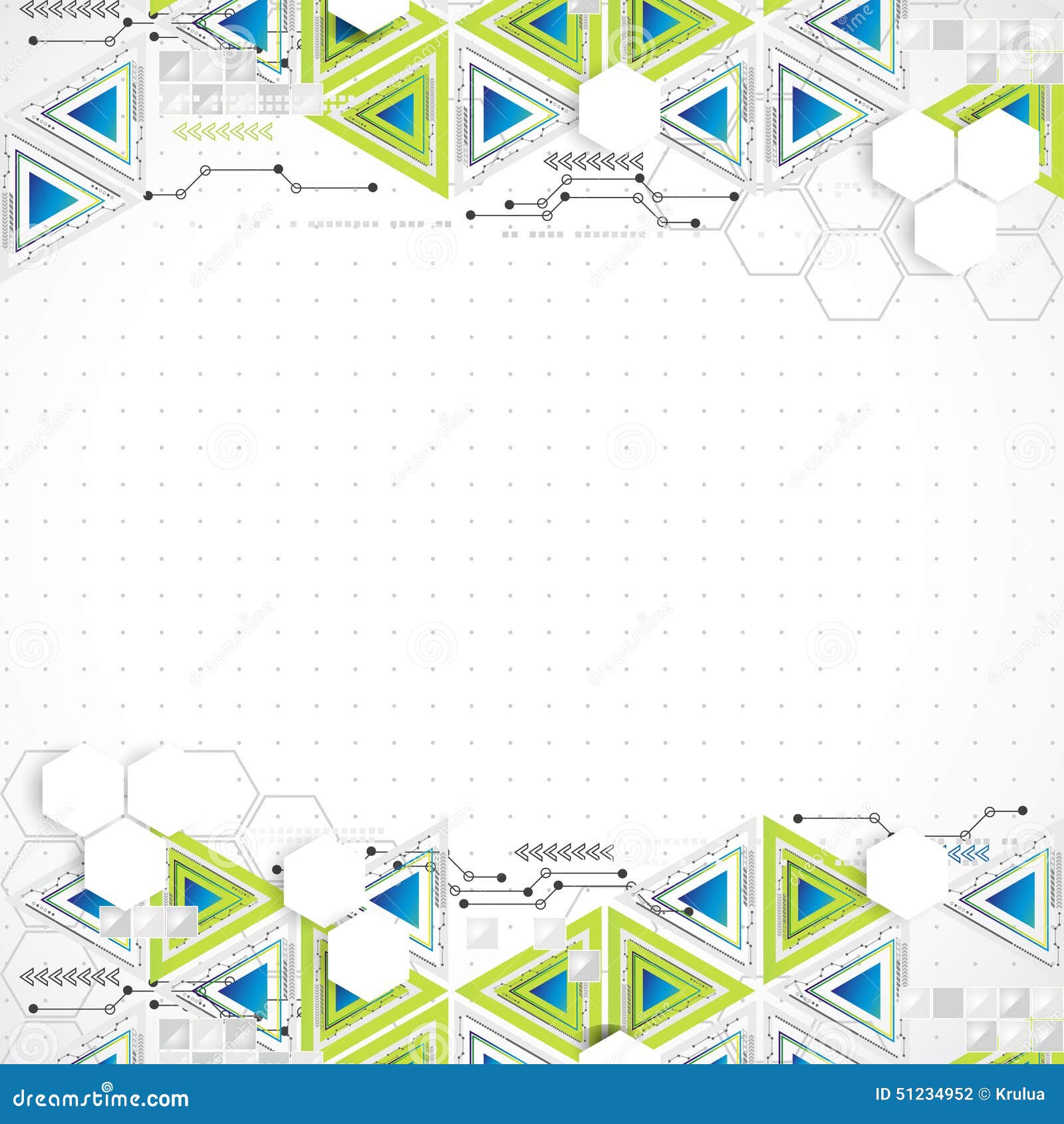 Abstract Technology Triangle Background. Stock Vector - Illustration of ...