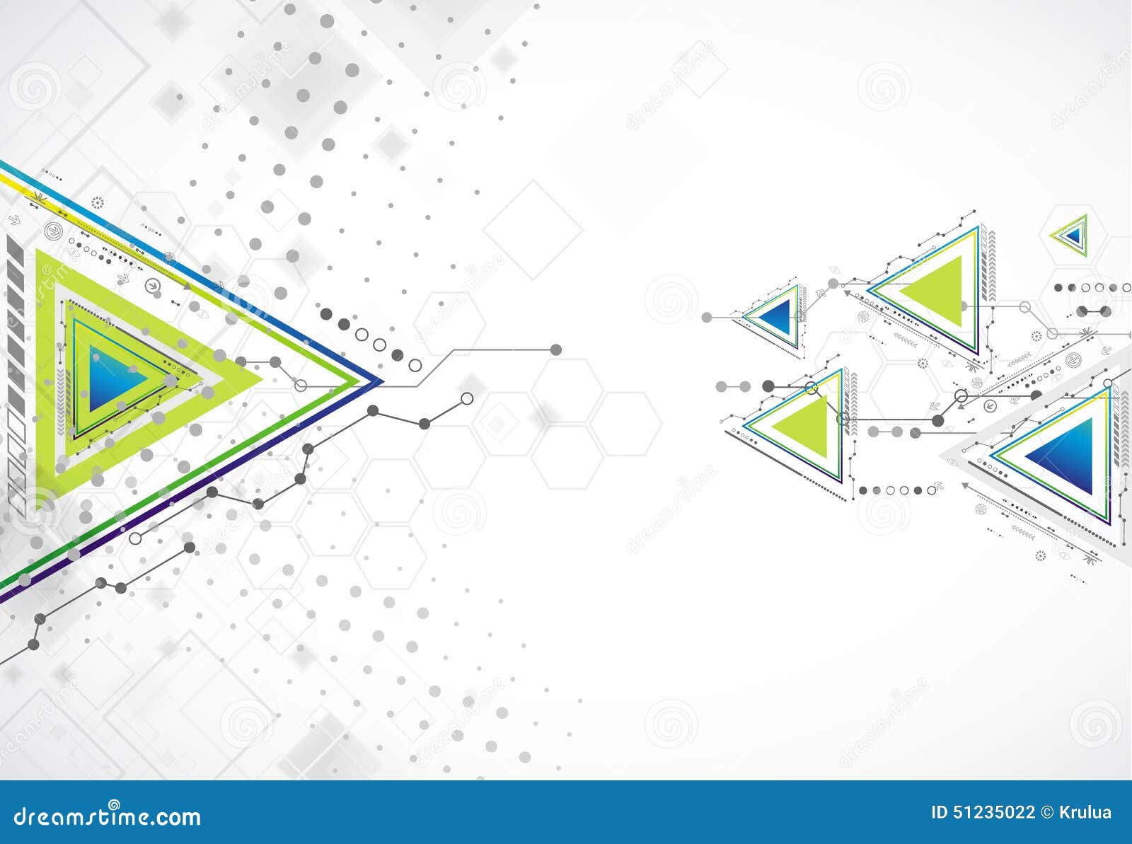 Abstract Technology Triangle Background. Stock Vector - Illustration of ...