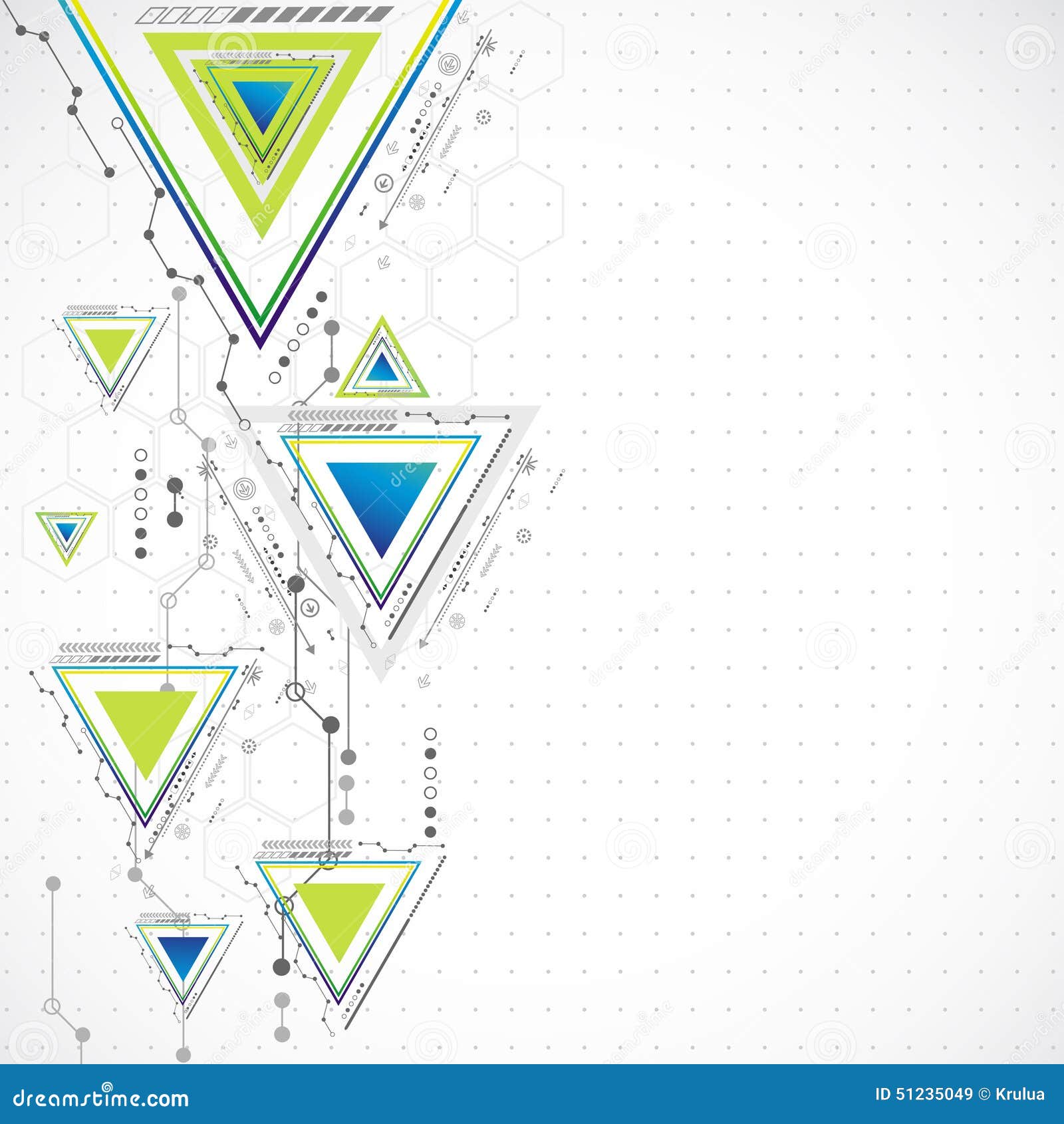 Abstract Technology Triangle Background. Stock Vector - Illustration of ...