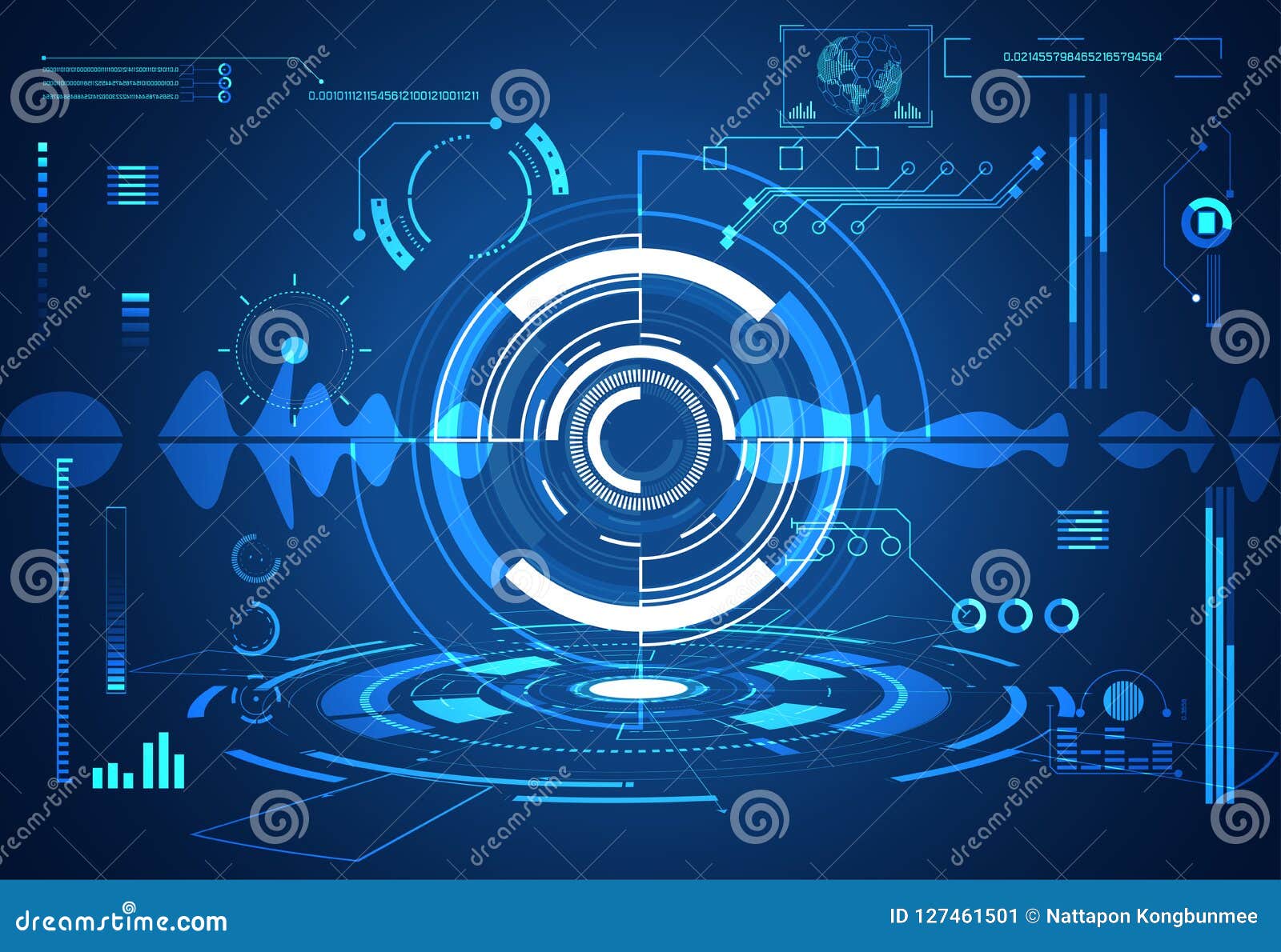 Abstract Technology Ui Futuristic Concept Hud Interface Hologram Stock ...