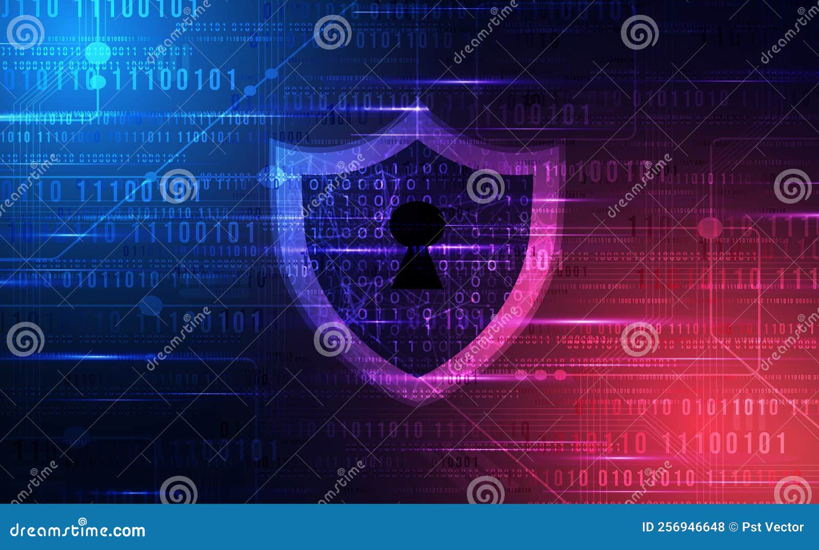 Data Security Technology Blue Background, Ai Big Data Secure, Crime ...