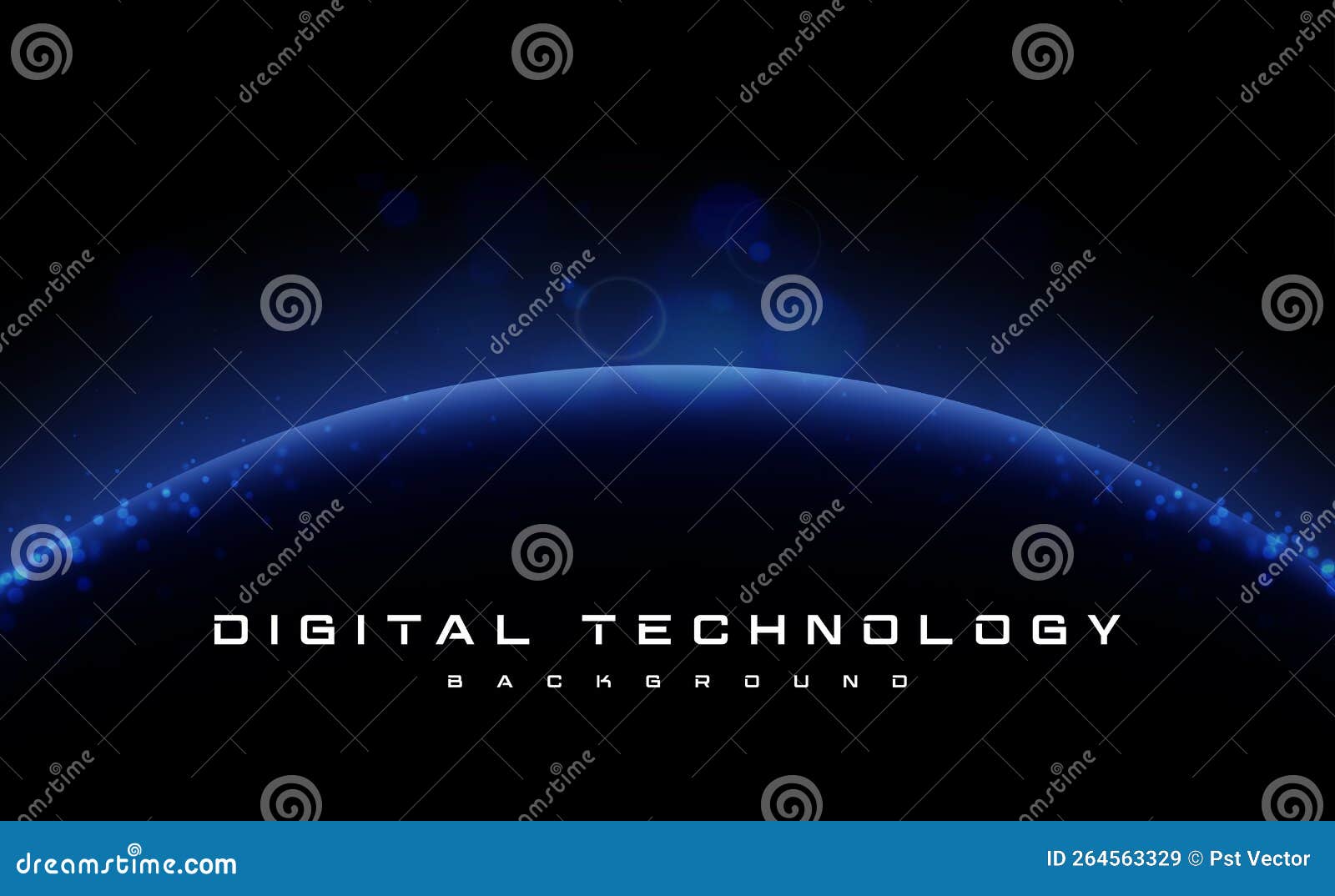 Digital Technology Worldwide Global Network Internet Connection Blue ...