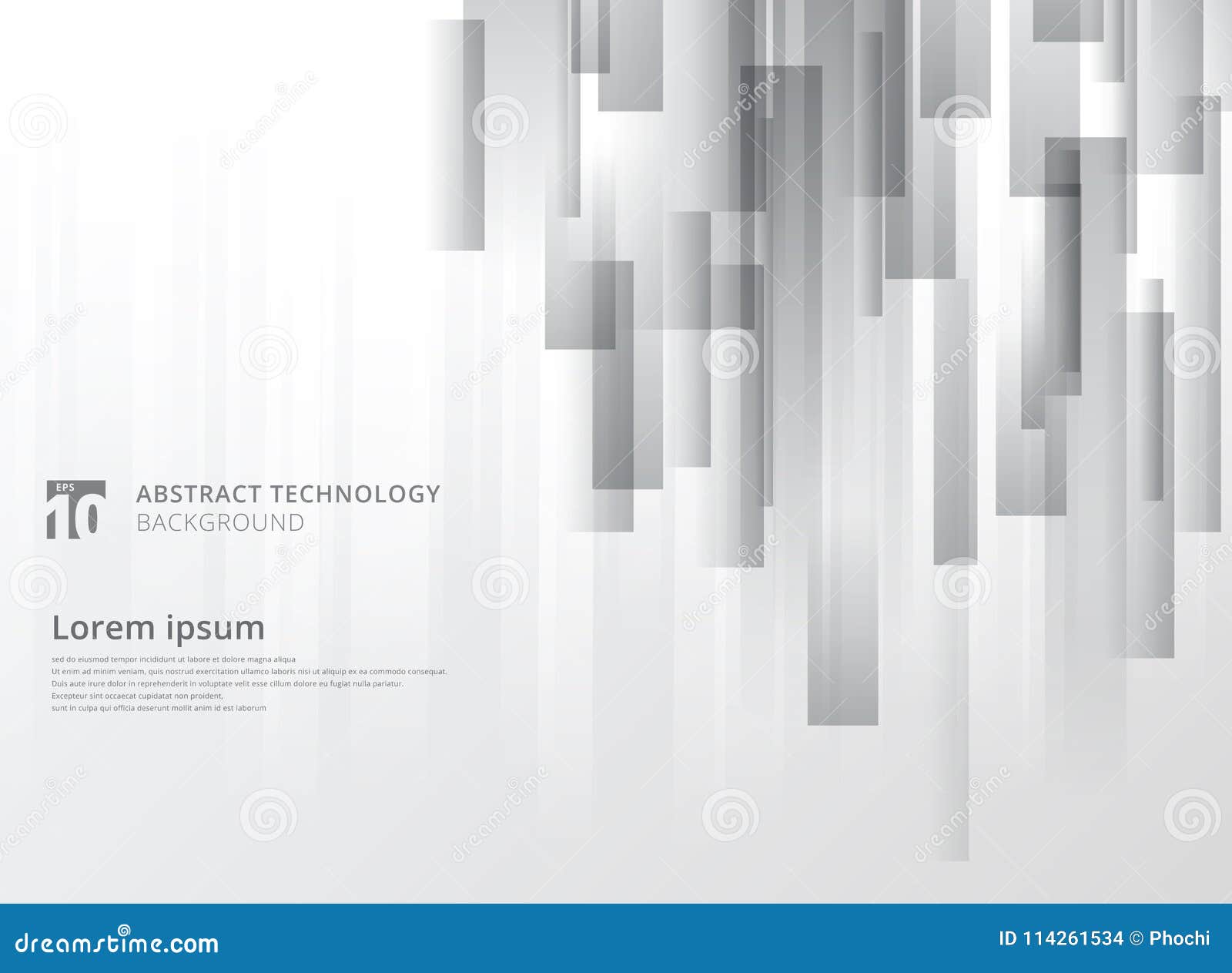 Abstract Technology Vertical Overlap Geometric Squares Shape Gray ...