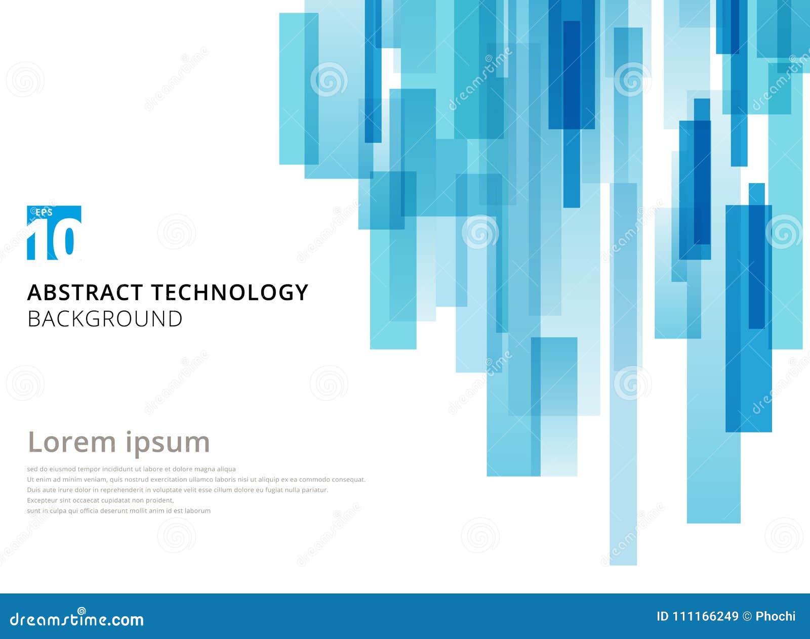 Abstract Technology Vertical Overlapped Geometric Squares Shape Stock ...