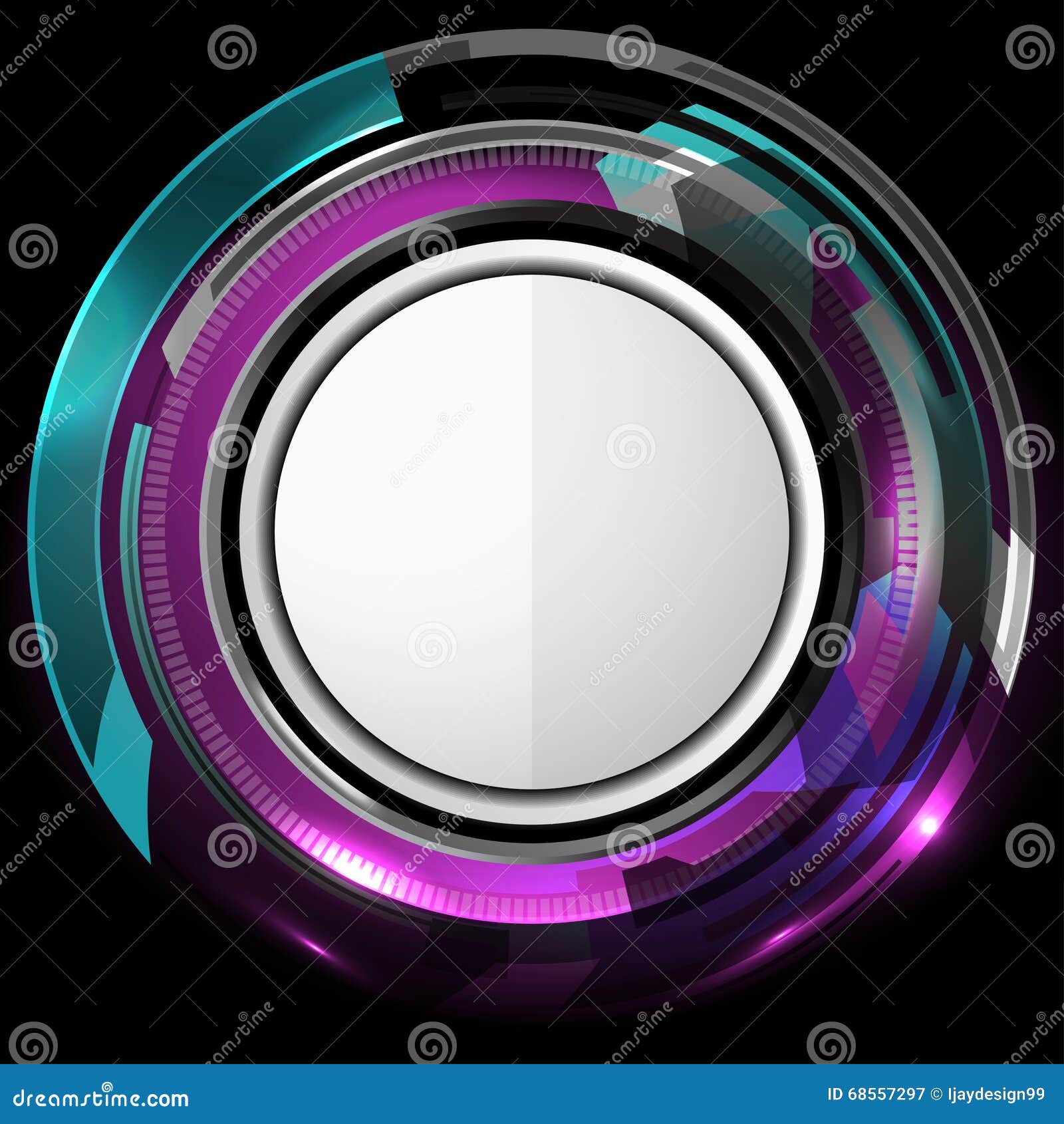 Abstract Technology Violet Background Stock Vector - Illustration of ...
