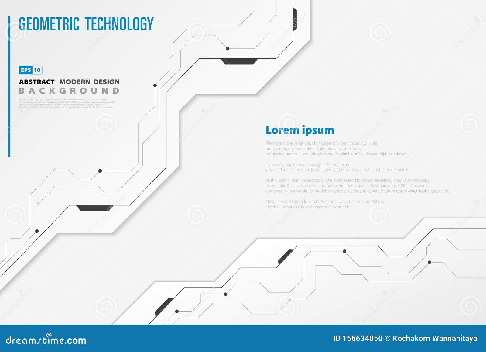Abstract Technology White Template Digital Background. Illustration ...